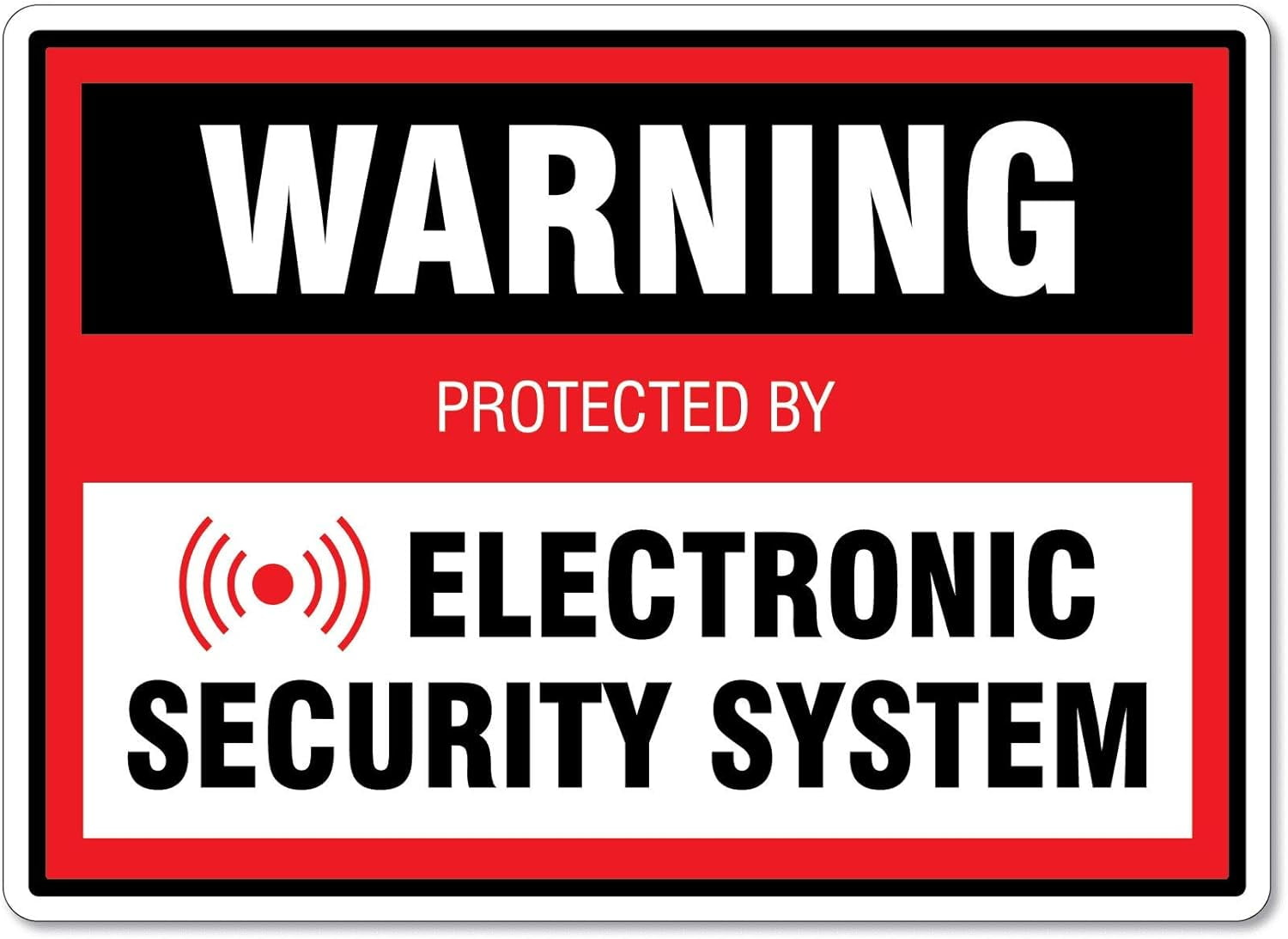 Alarm Sign – Warning Protected By Electronic Security System Warning ...