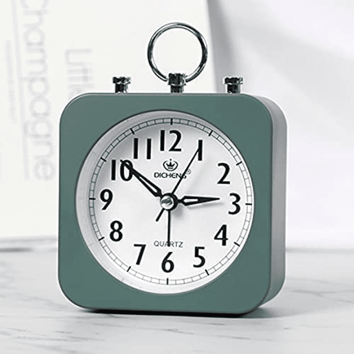 Alarm Square Desk Table Clock Wake You Up Silent Working Perfect for ...