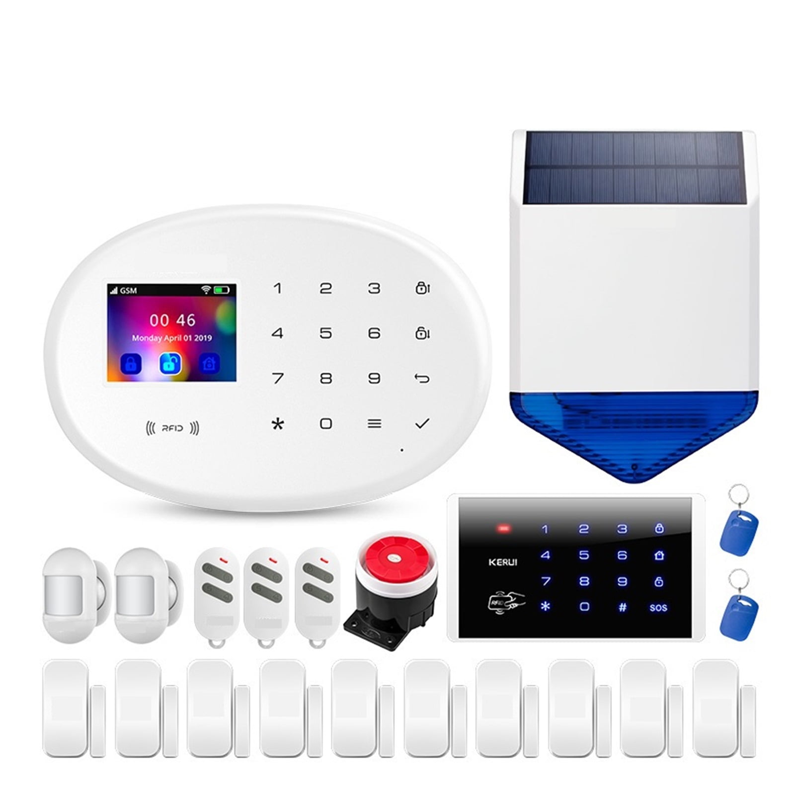 Alarm System 4G GSM Home Security Alarms Tuya Smart Burglar RFID Tag ...