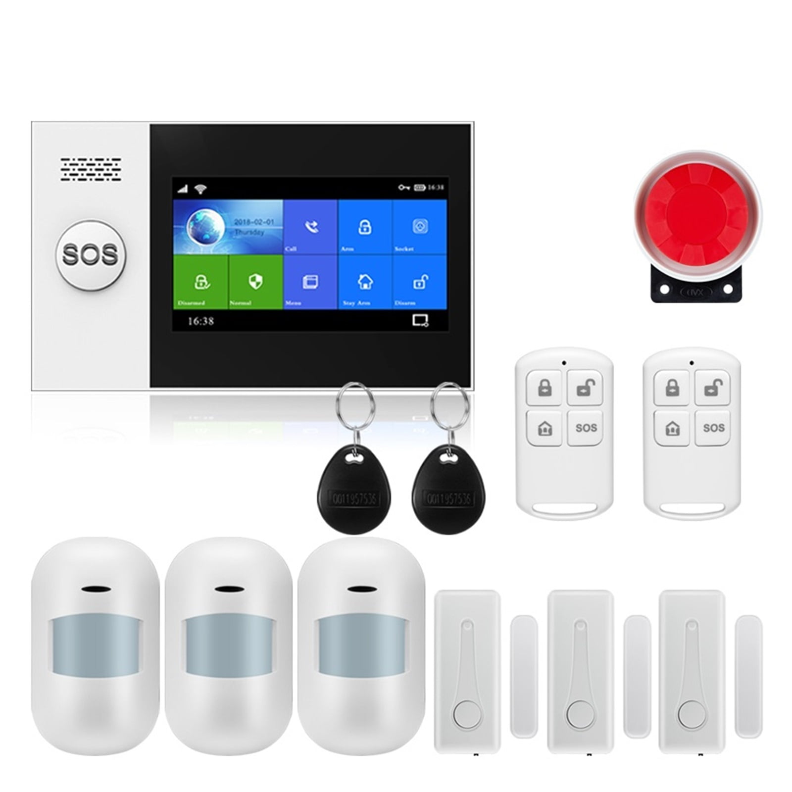 Alarm System For Home Burglar Security 433MHz Tuya GSM Alarm Wireless ...