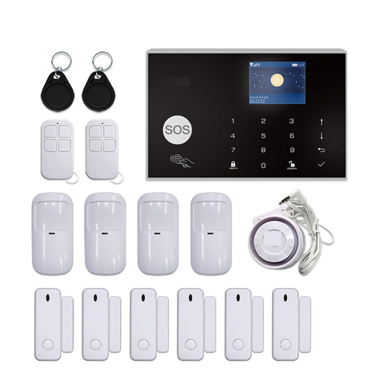 Alarm System For Home Burglar Security 433MHz Wireless Burglar Alarm ...