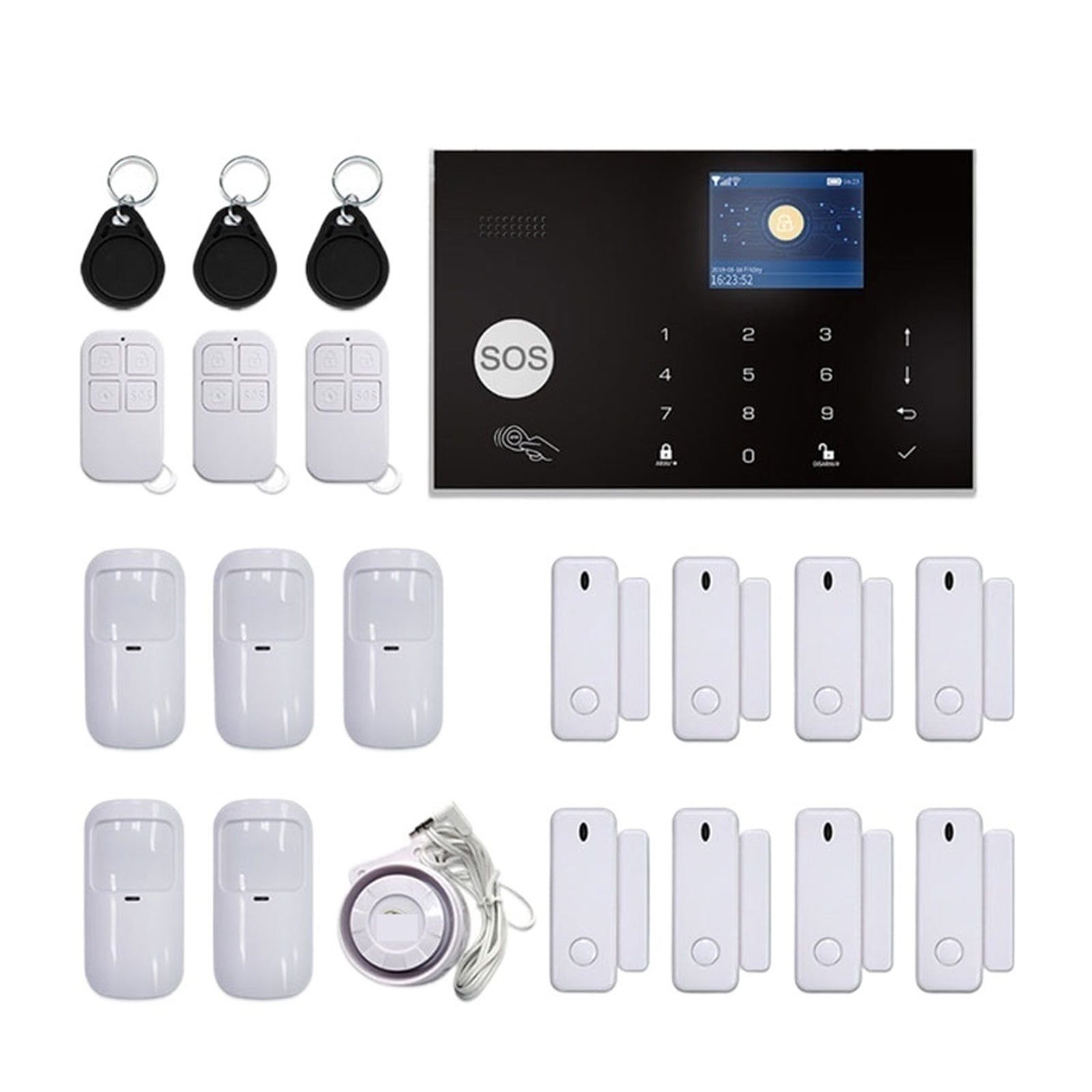 Alarm System For Home Burglar Security 433MHz Wireless Burglar Alarm ...
