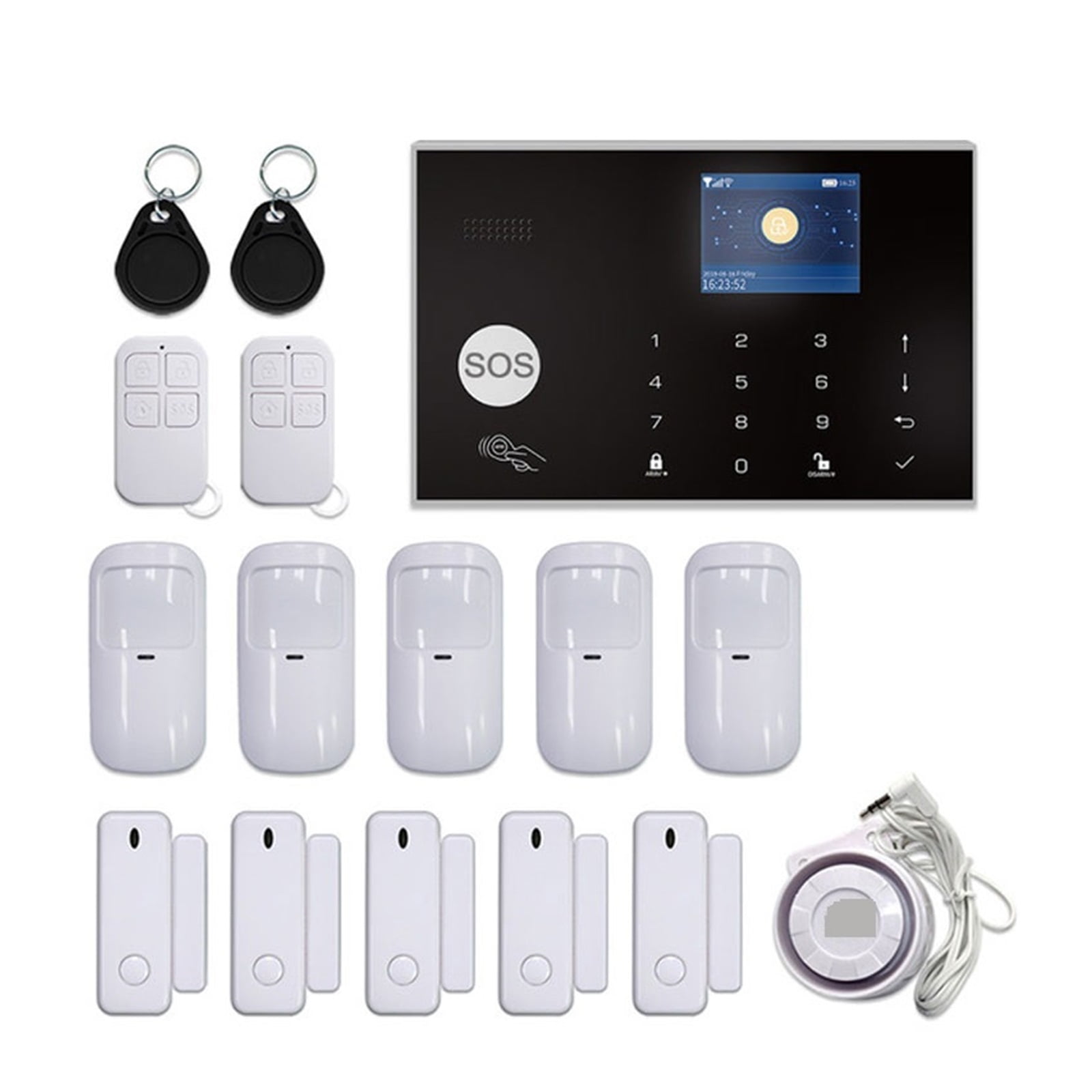 Alarm System For Home Burglar Security 433MHz Wireless Burglar Alarm ...