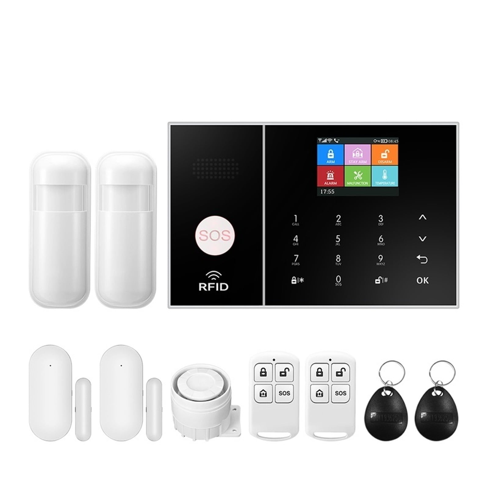 Alarm System For Home GSM Security Alarm Host With Door And Motion ...