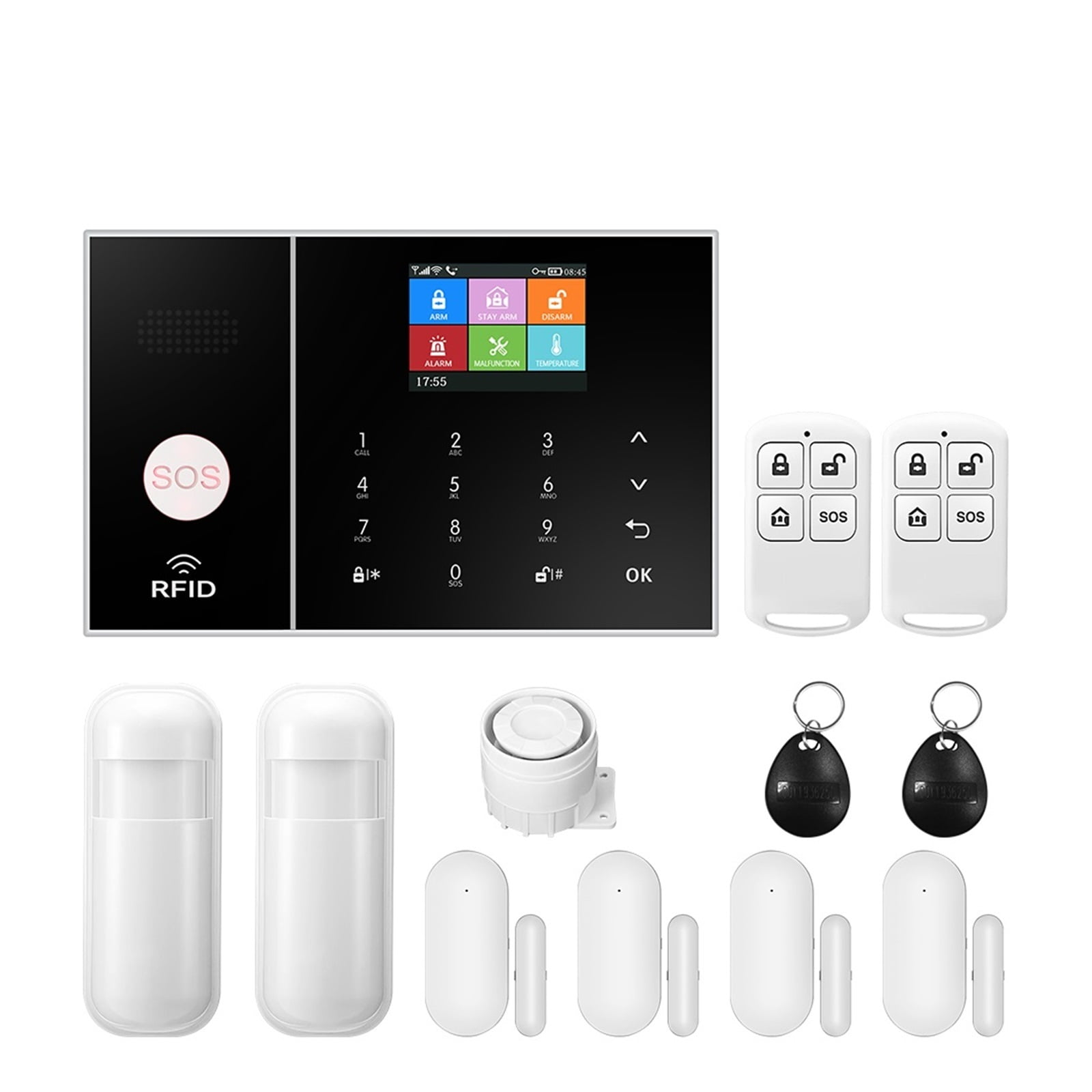 Alarm System For Home GSM Security Alarm Host With Door And Motion ...
