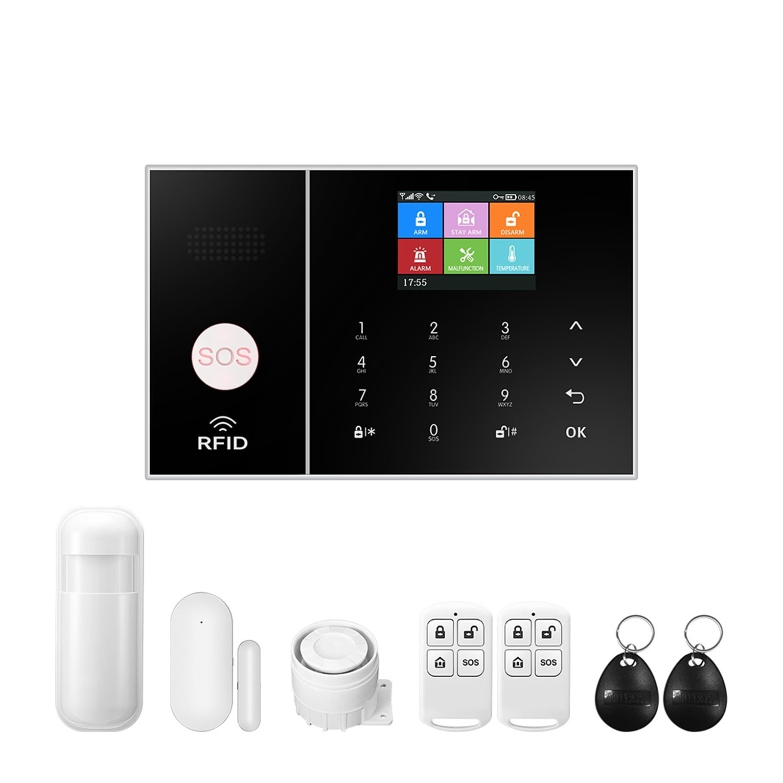 Alarm System For Home GSM Security Alarm Host With Door And Motion ...
