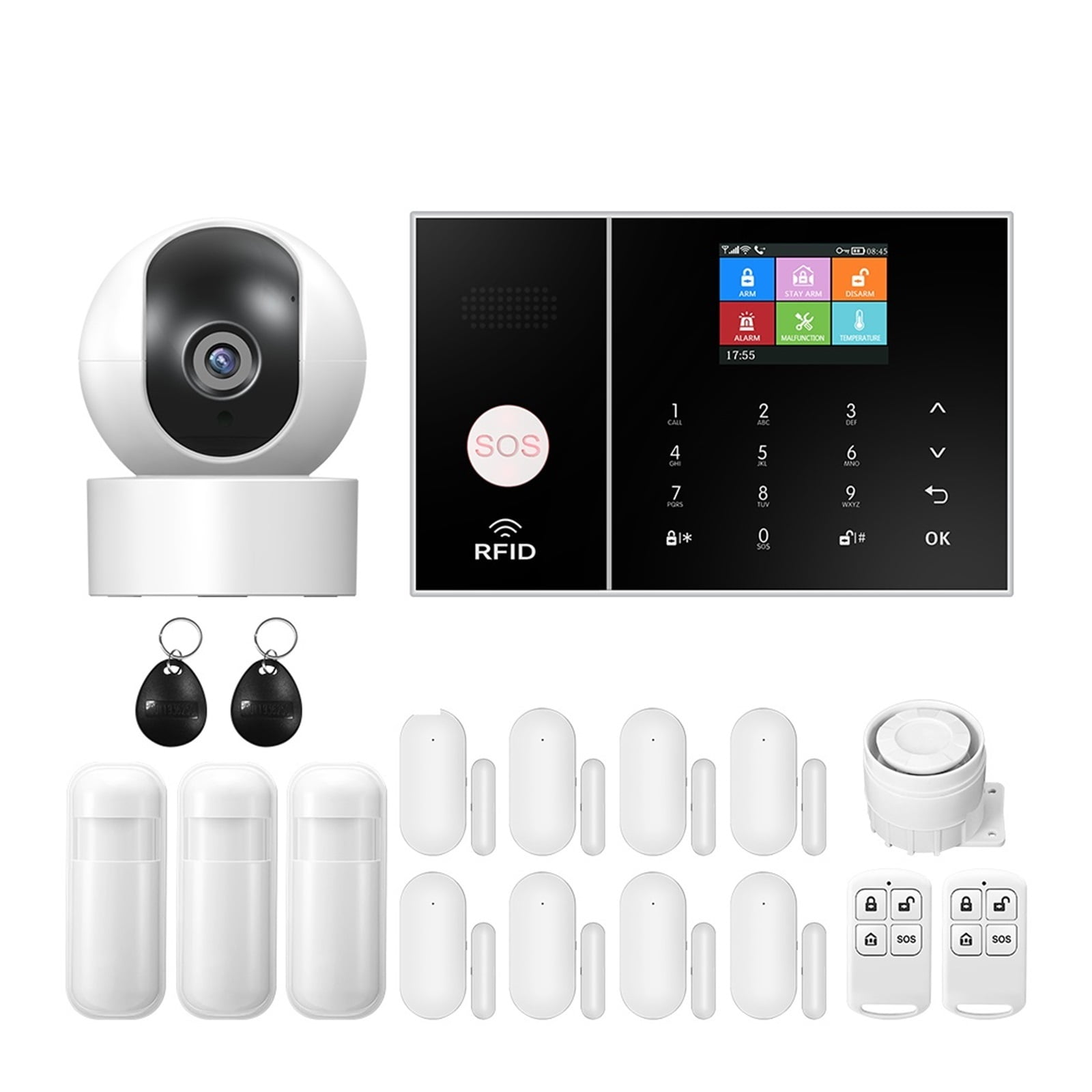 Alarm System For Home GSM Security Alarm Host With Door And Motion ...