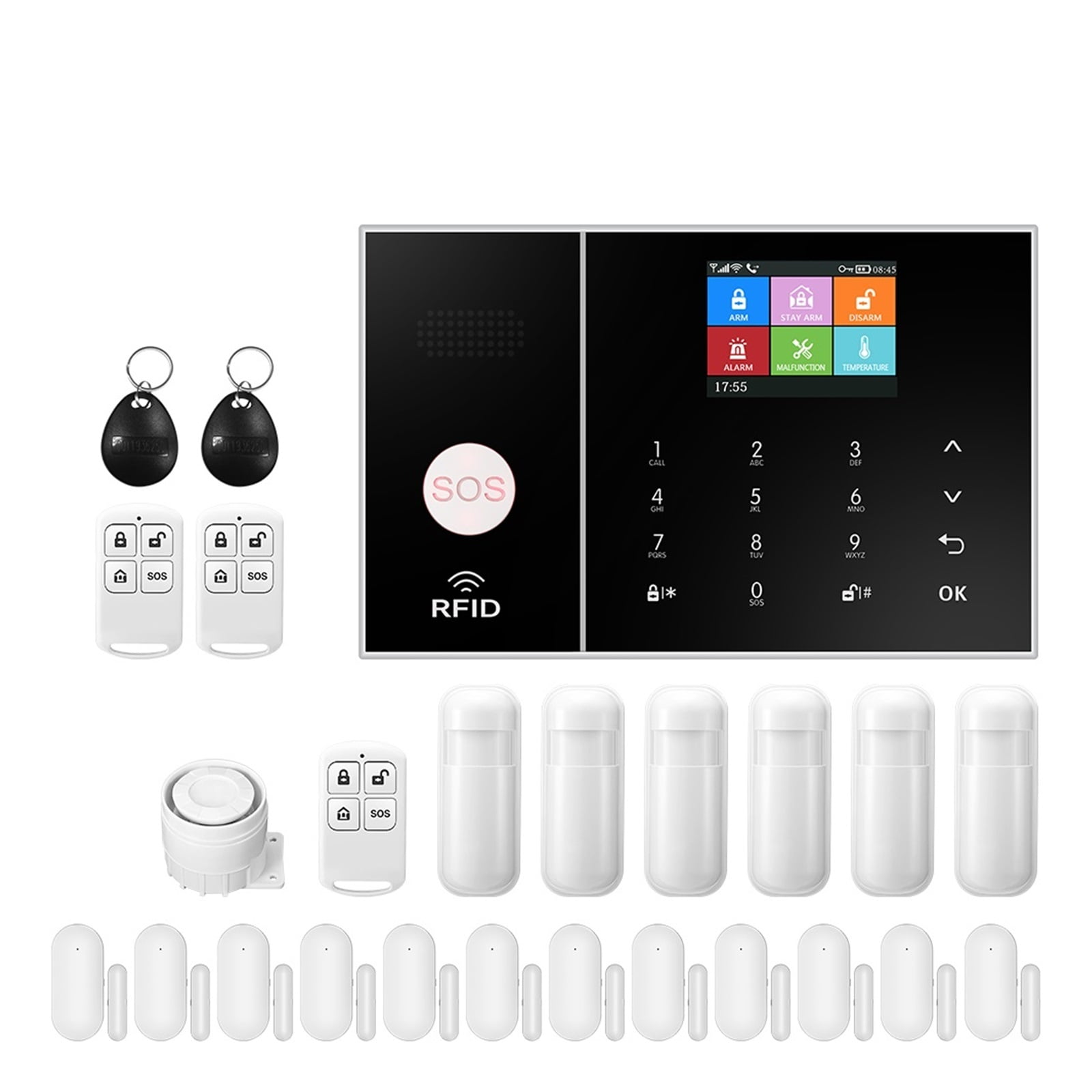 Alarm System For Home GSM Security Alarm Host With Door And Motion ...