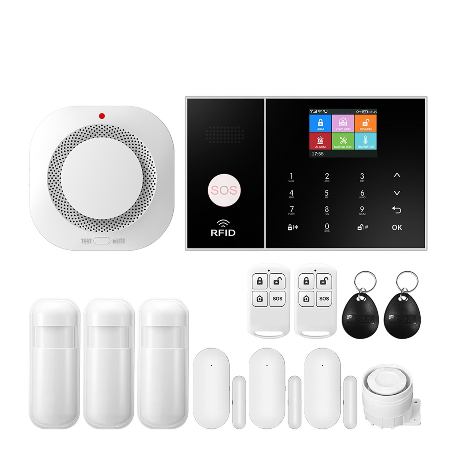 Alarm System For Home GSM Security Alarm Host With Door And Motion ...