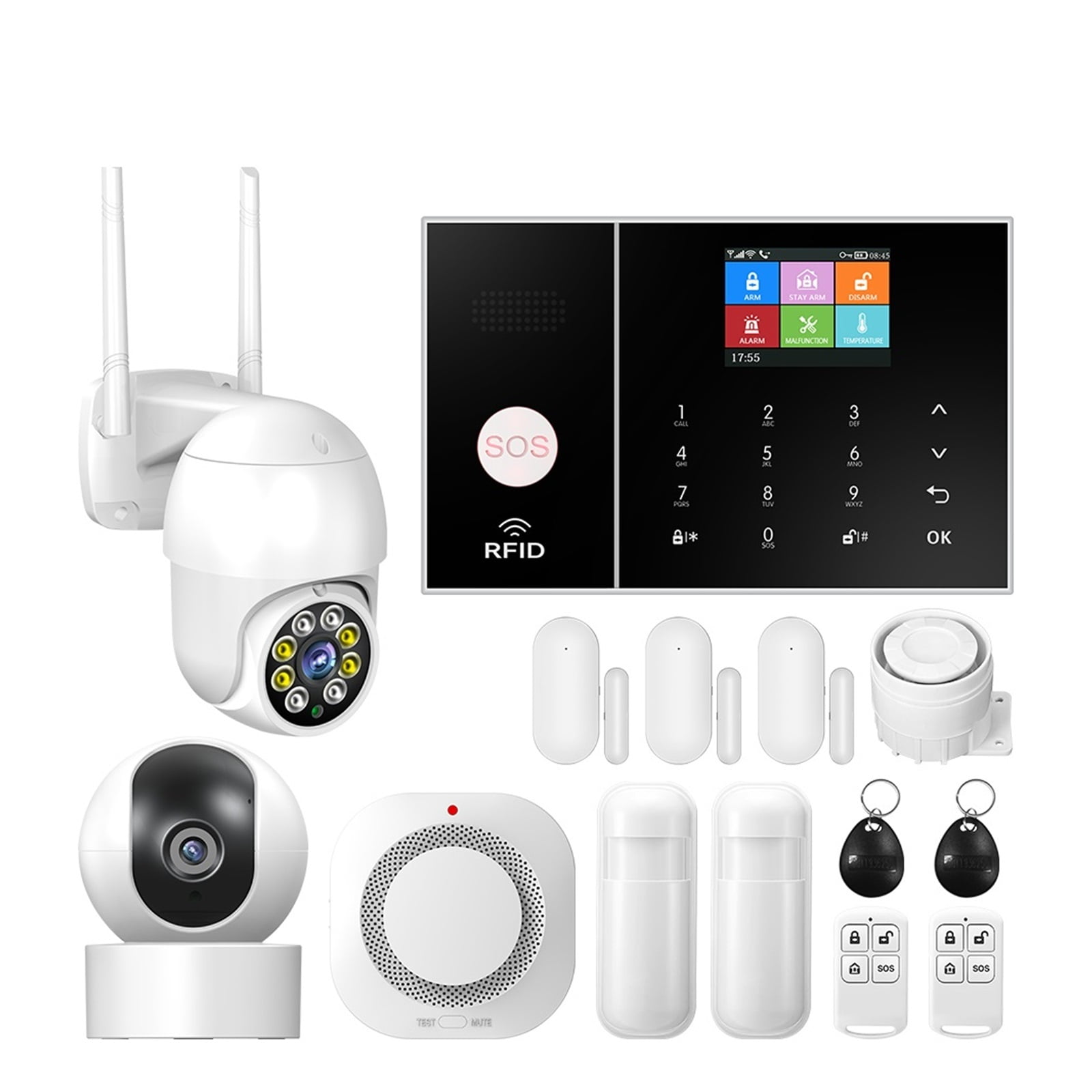 Alarm System For Home GSM Security Alarm Host With Door And Motion ...