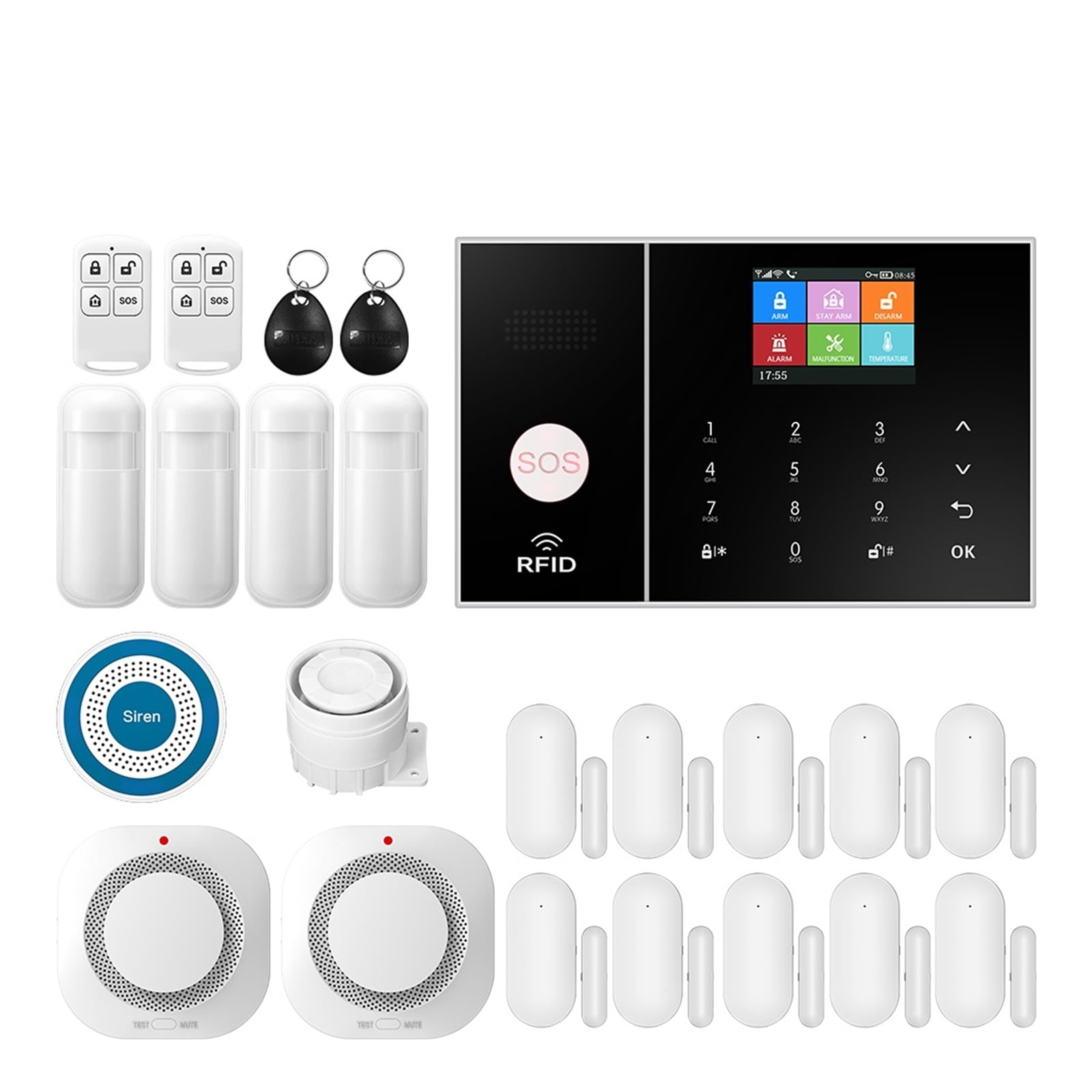 Alarm System For Home GSM Security Alarm Host With Door And Motion ...