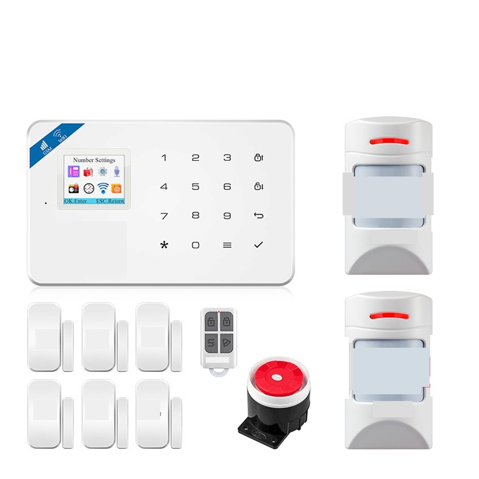 Alarm System GSM Alarm Home Kit Support Anti-pet Motion Sensor Detector ...