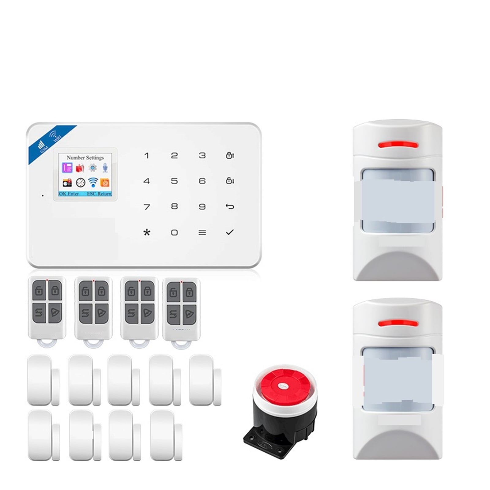Alarm System GSM Alarm Home Kit Support Anti-pet Motion Sensor Detector ...