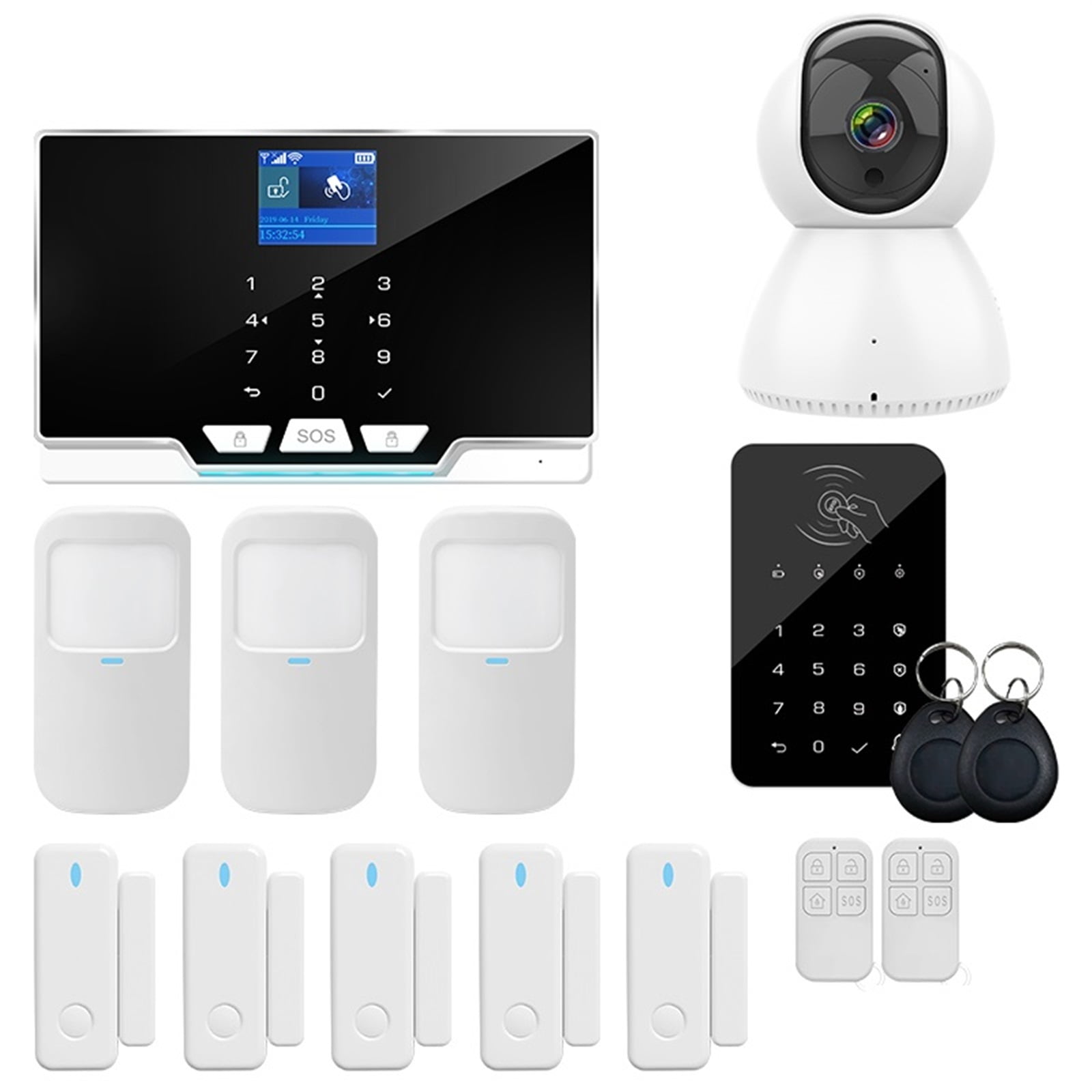 Alarm System Kit Smart Tuya APP GSM Alarm System 433MHz Home Security ...