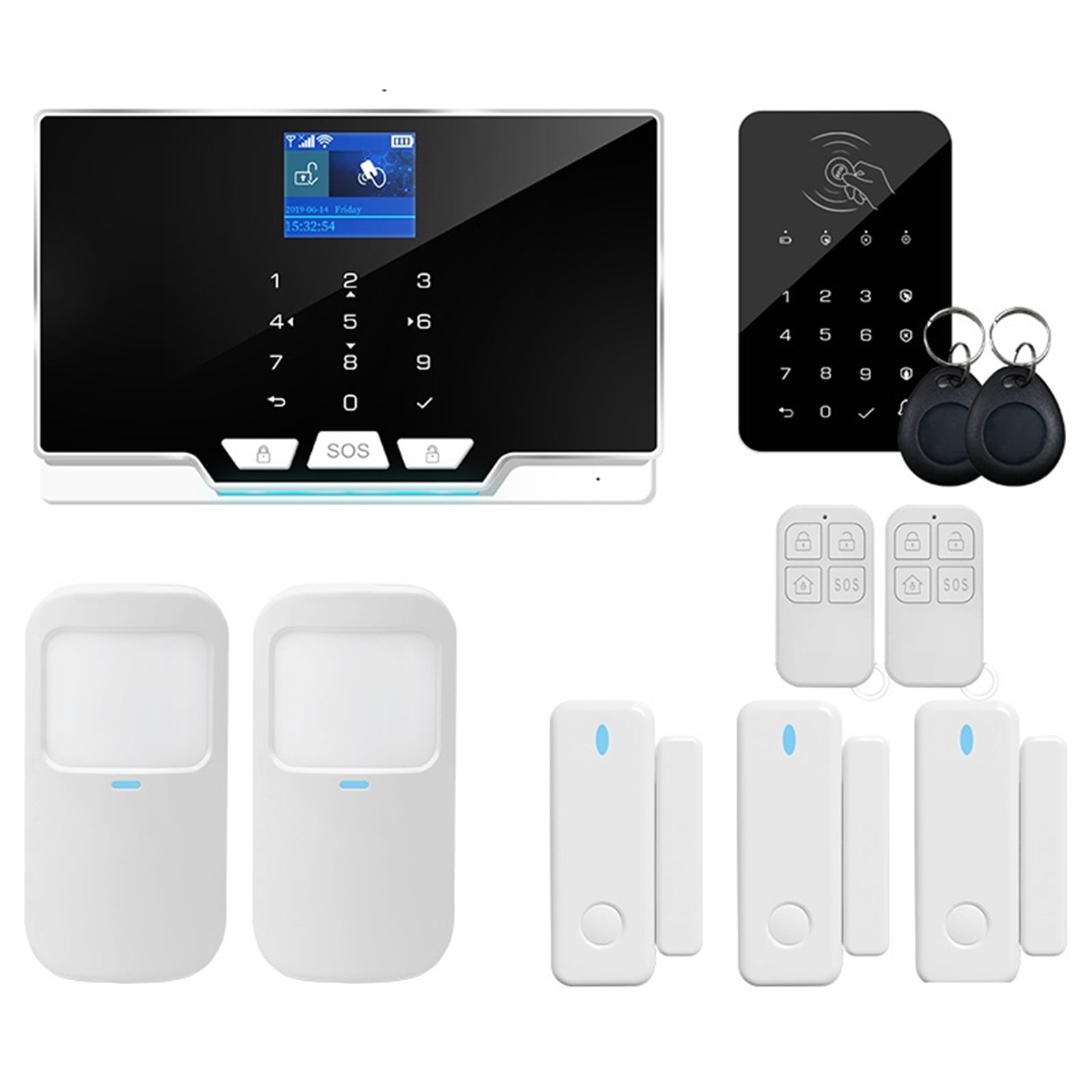 Alarm System Kit Smart Tuya APP GSM Alarm System 433MHz Home Security ...