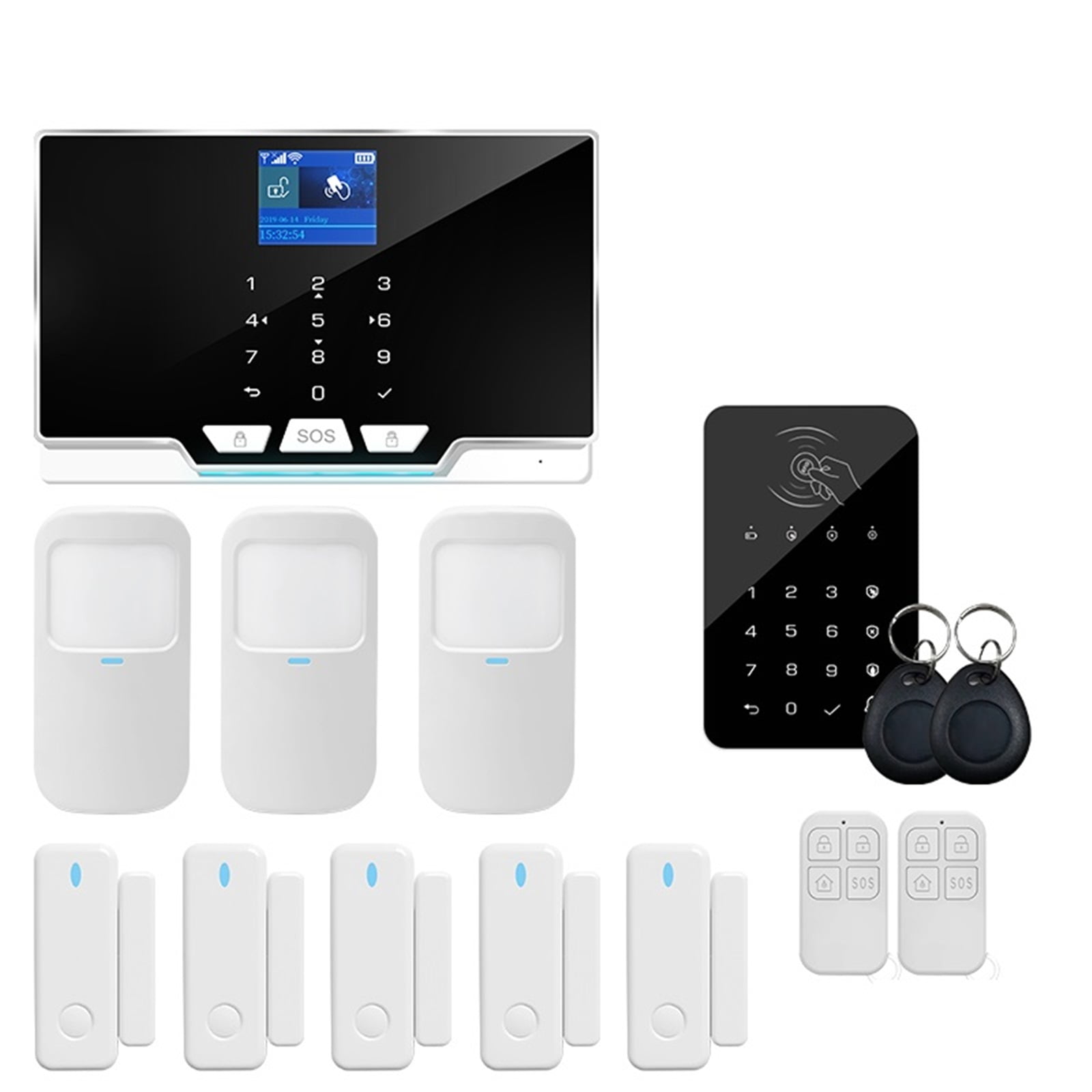 Alarm System Kit Smart Tuya APP GSM Alarm System 433MHz Home Security ...