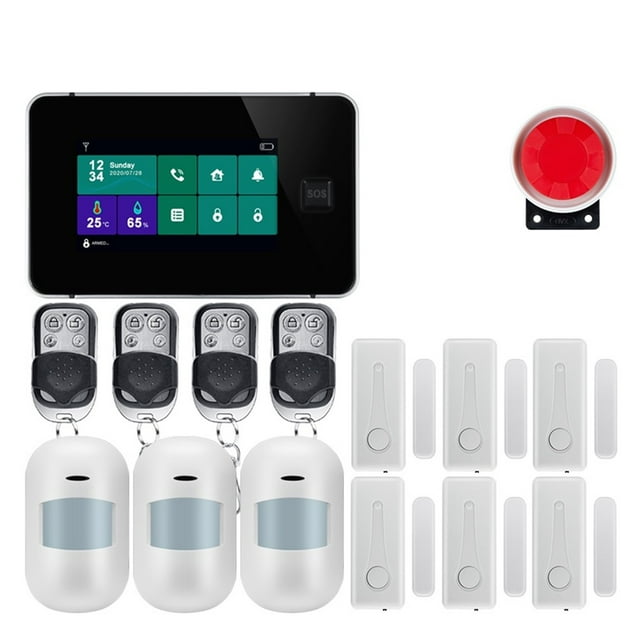 Alarm System Kits for Home Burglar Security 433MHz GSM Alarm Wireless ...