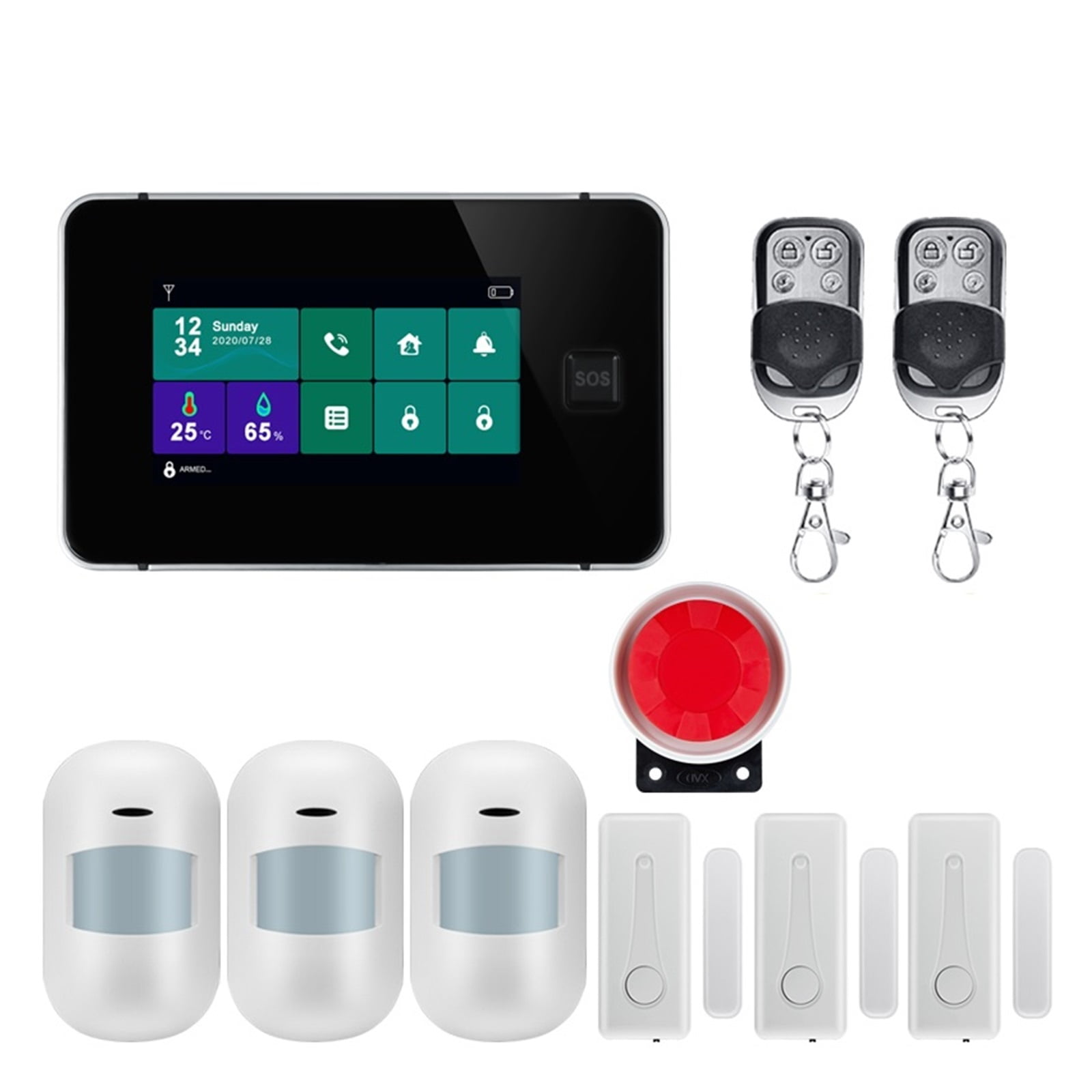 Alarm System Kits for Home Burglar Security GSM Alarm Wireless Tuya App ...