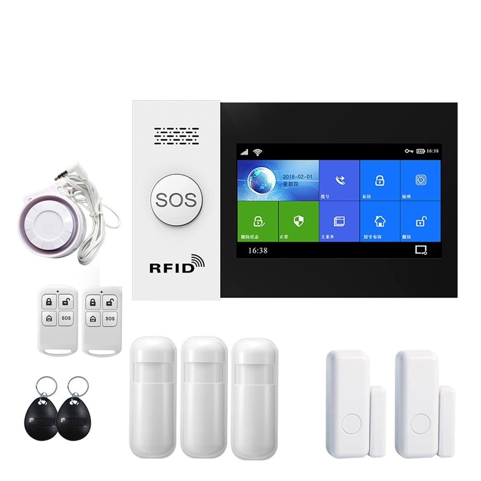 Alarm Systems Security Home Gsm With Motion Sensor Tuya Life Alarm Work Anti Theft Protection
