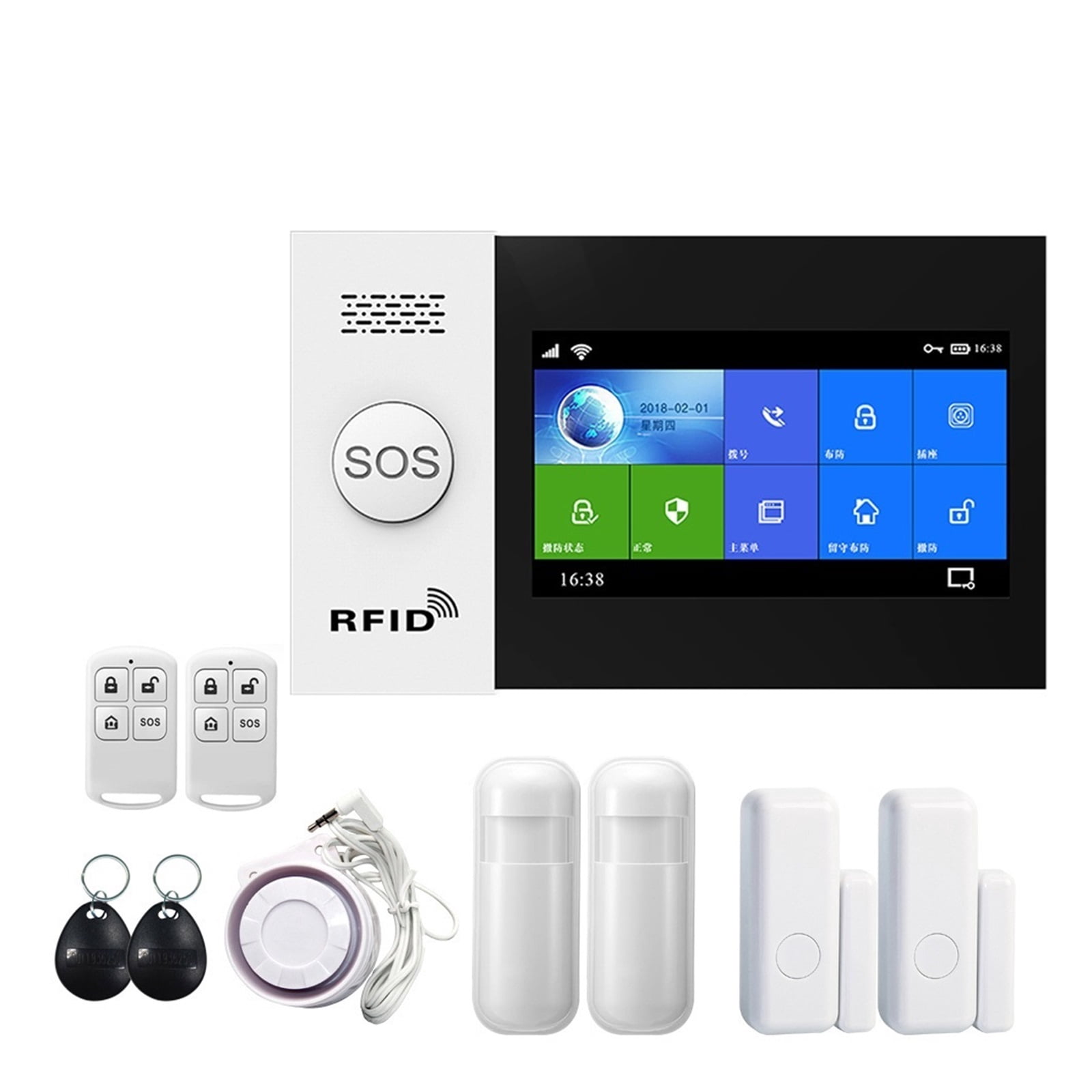 Alarm Systems Security Home Gsm With Motion Sensor Tuya Life Alarm Work ...