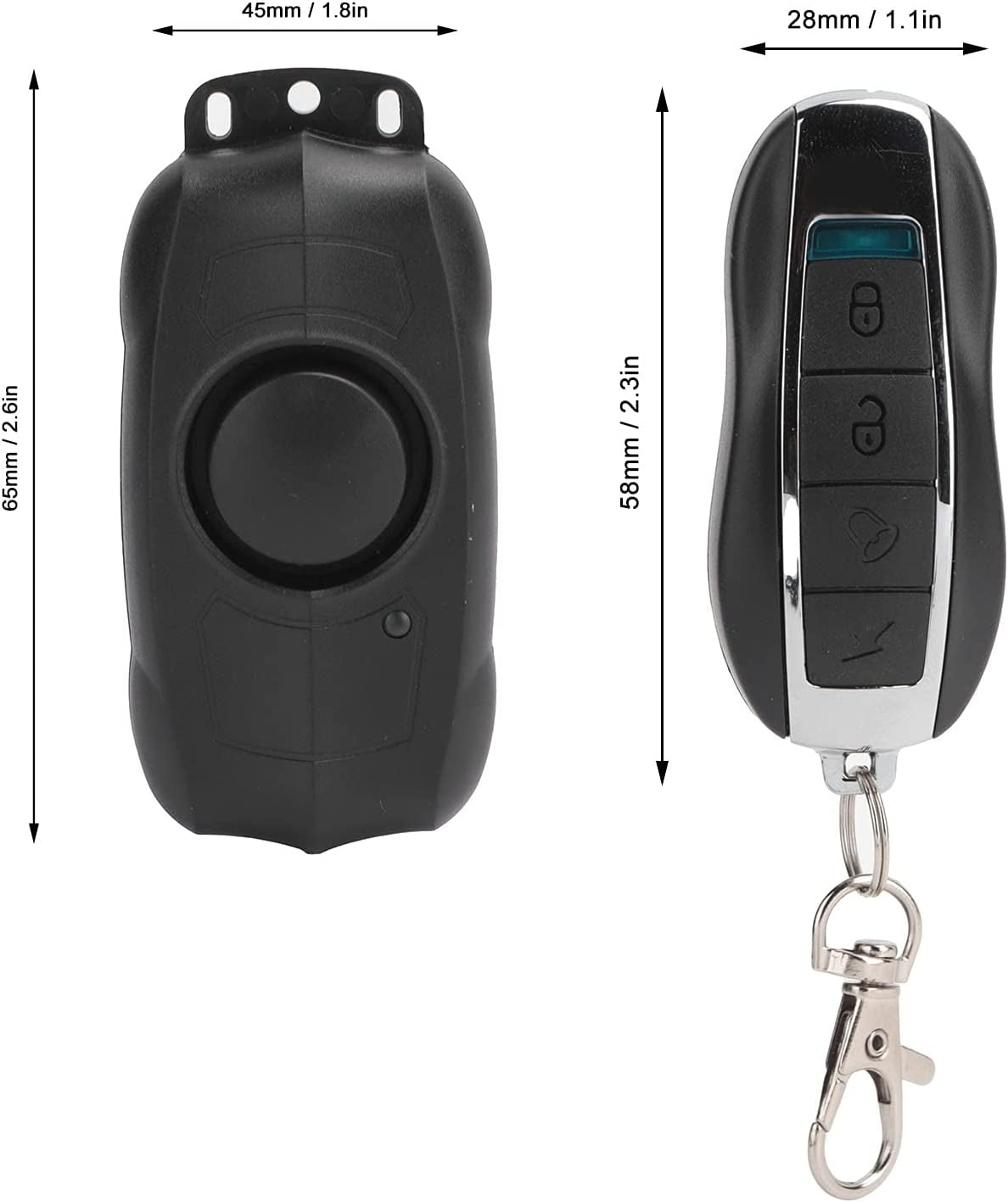 Alarme antivol, ABS 150dB Alarme de Scooter électrique IP55 pour vélos ...