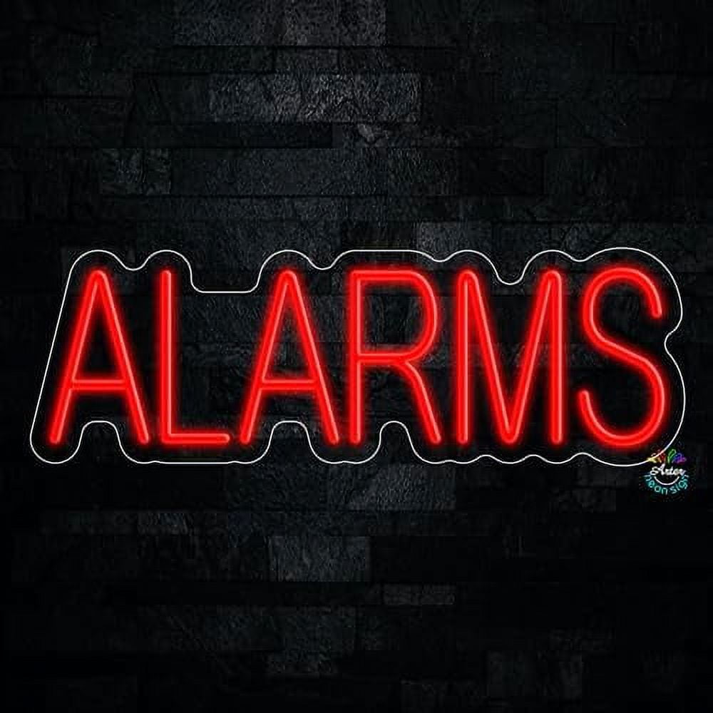 Alarms LED Neon Sign 24"L x 8"H #32011 - Walmart.com