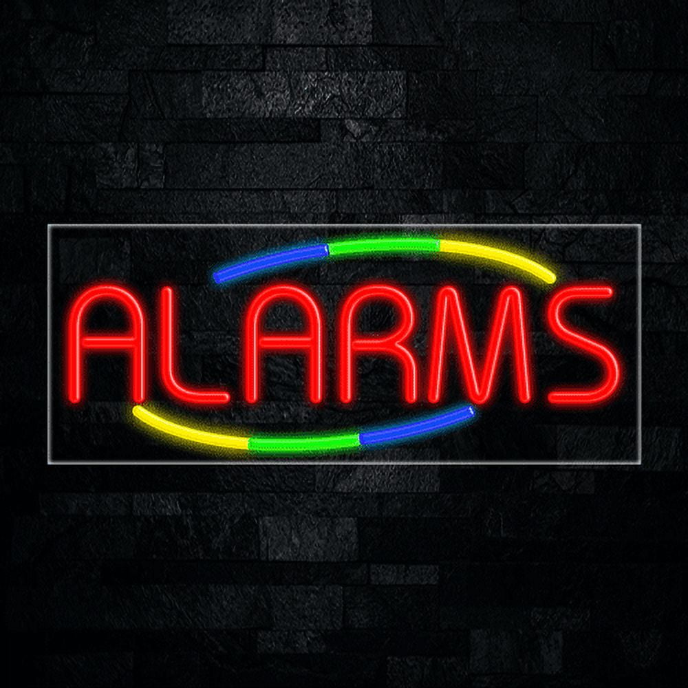 Alarms-LED Neon Sign 30"L x 12"H #30725 - Walmart.com