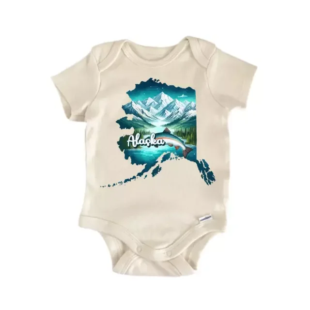Alaska Baby Boy Girl Clothes Infant Bodysuit Cute Newborn Cute Baby ...