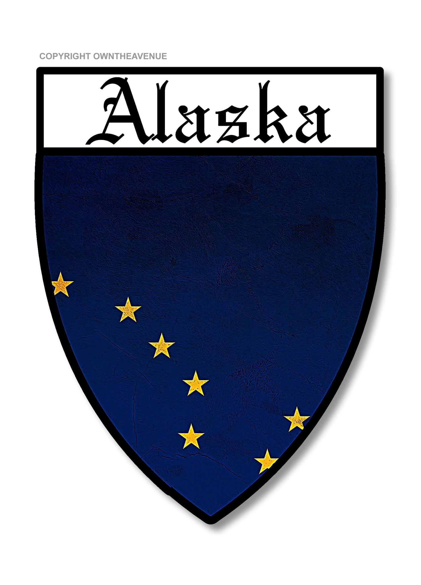 Alaska Badge Logo Vintage Style Car Truck Vinyl Sticker Decal 3.5 ...