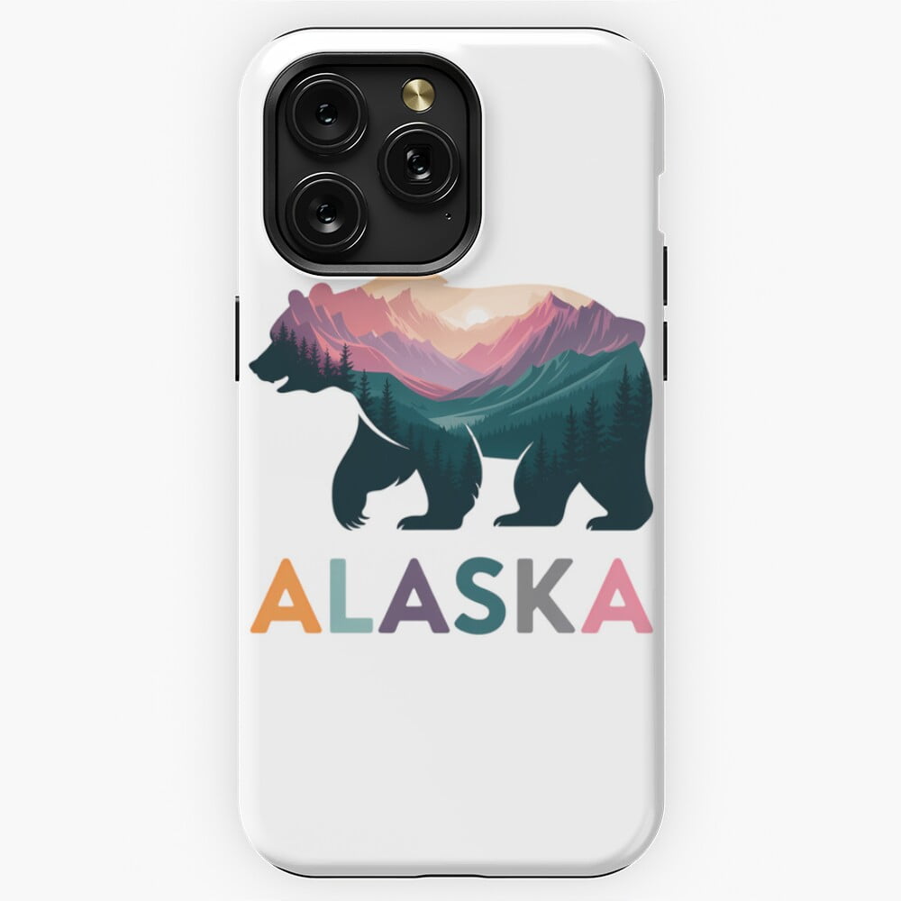 Alaska Bear Adventure Outdoor Wilderness Art iPhone Case 17 through 11 ...