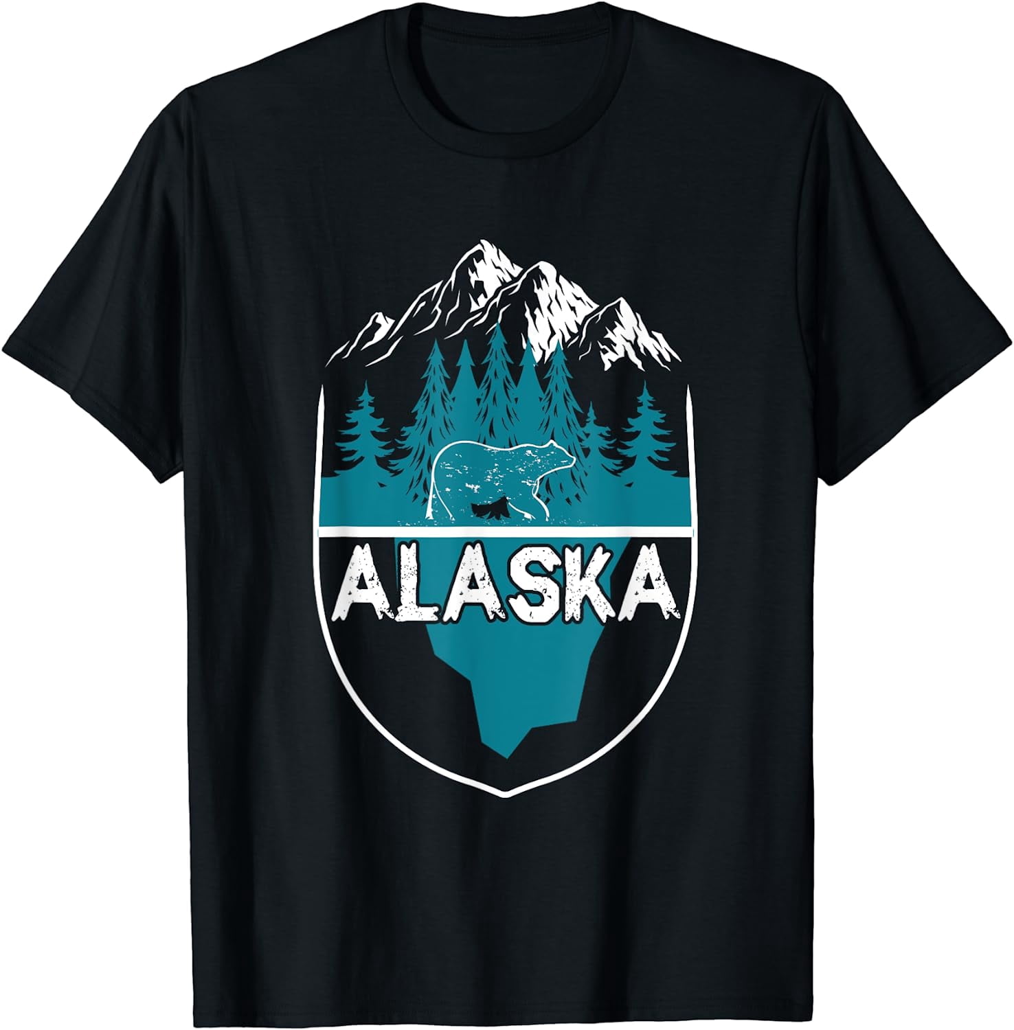 Alaska Bear | Nature Alaskan Mountains T-Shirt - Walmart.com