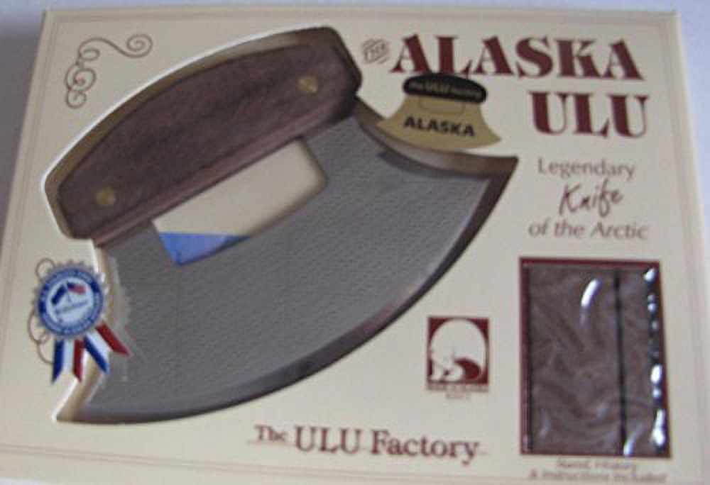 Alaska Blade Ulu Knife Walnut Wood Handle - Walmart.com
