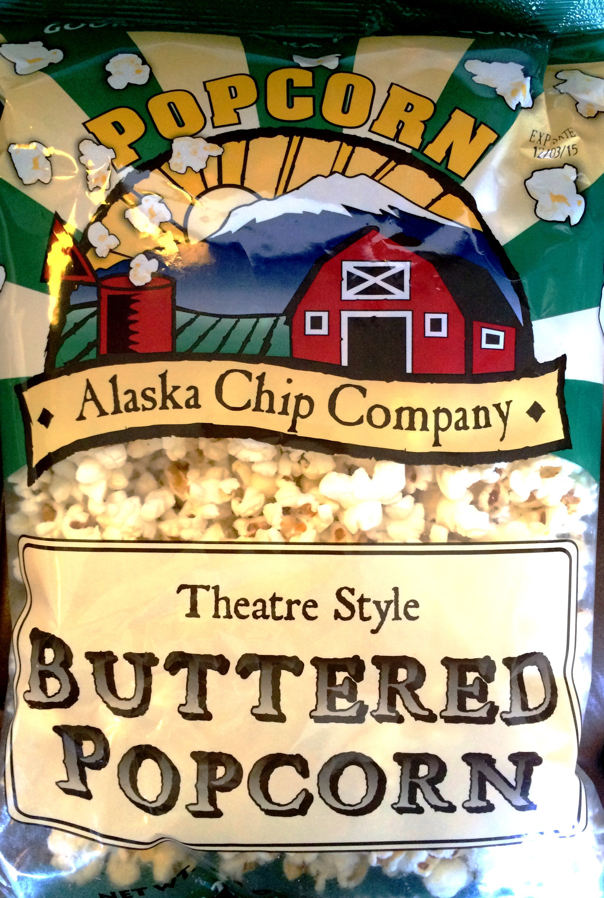 Alaska Chip Company Theatre Style Buttered Popcorn, 5.5 Oz. - Walmart.com