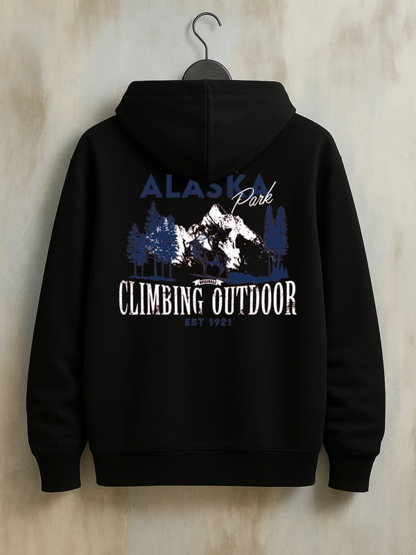 Alaska Climbing Park sweatshirt Camping mens sweater hoodie black ...