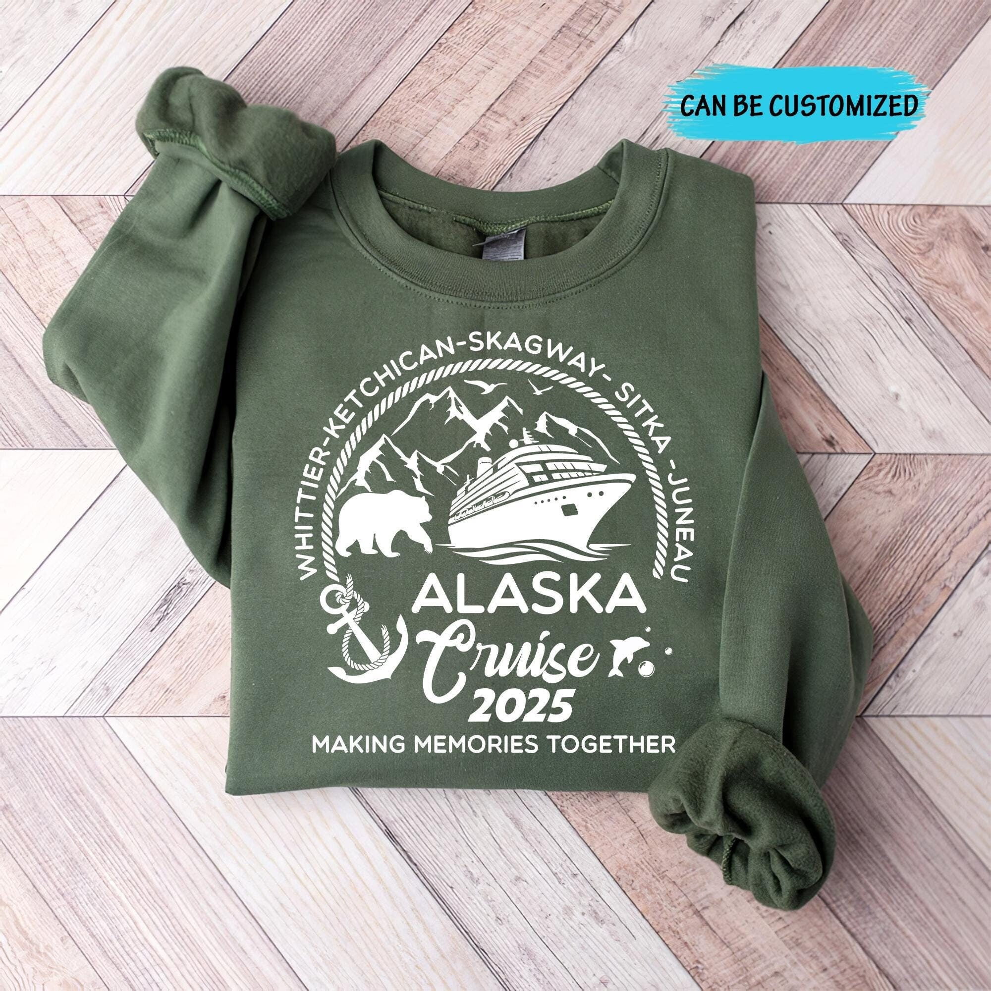 Alaska Cruise 2025 Sweatshirt, Alaska Cruise 2025 Shirt, Alaska ...