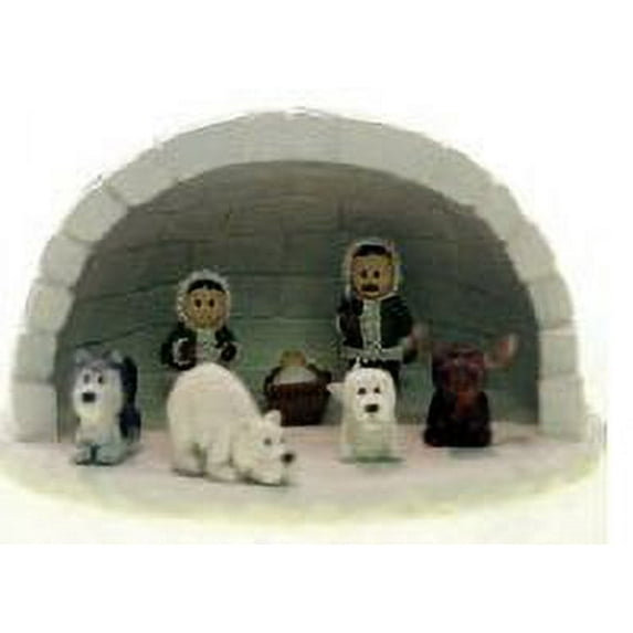 Alaska Eskimo Nativity Mini Igloo Set 8 Piece - Walmart.com