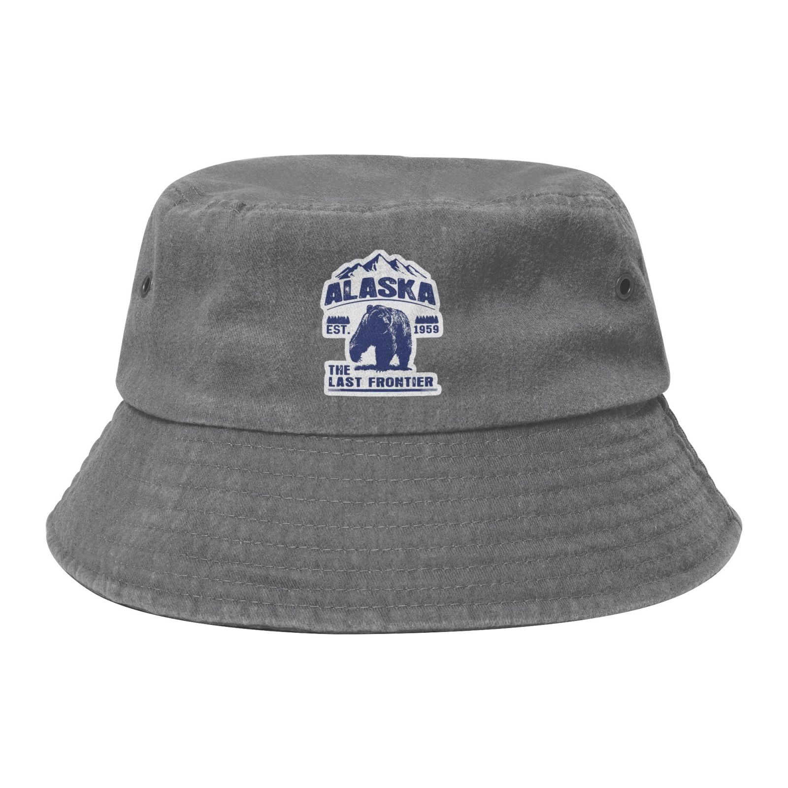 Alaska Est 1959 Alaskan Pride Summer Bucket Hat Fishing Hat Wide Brim ...