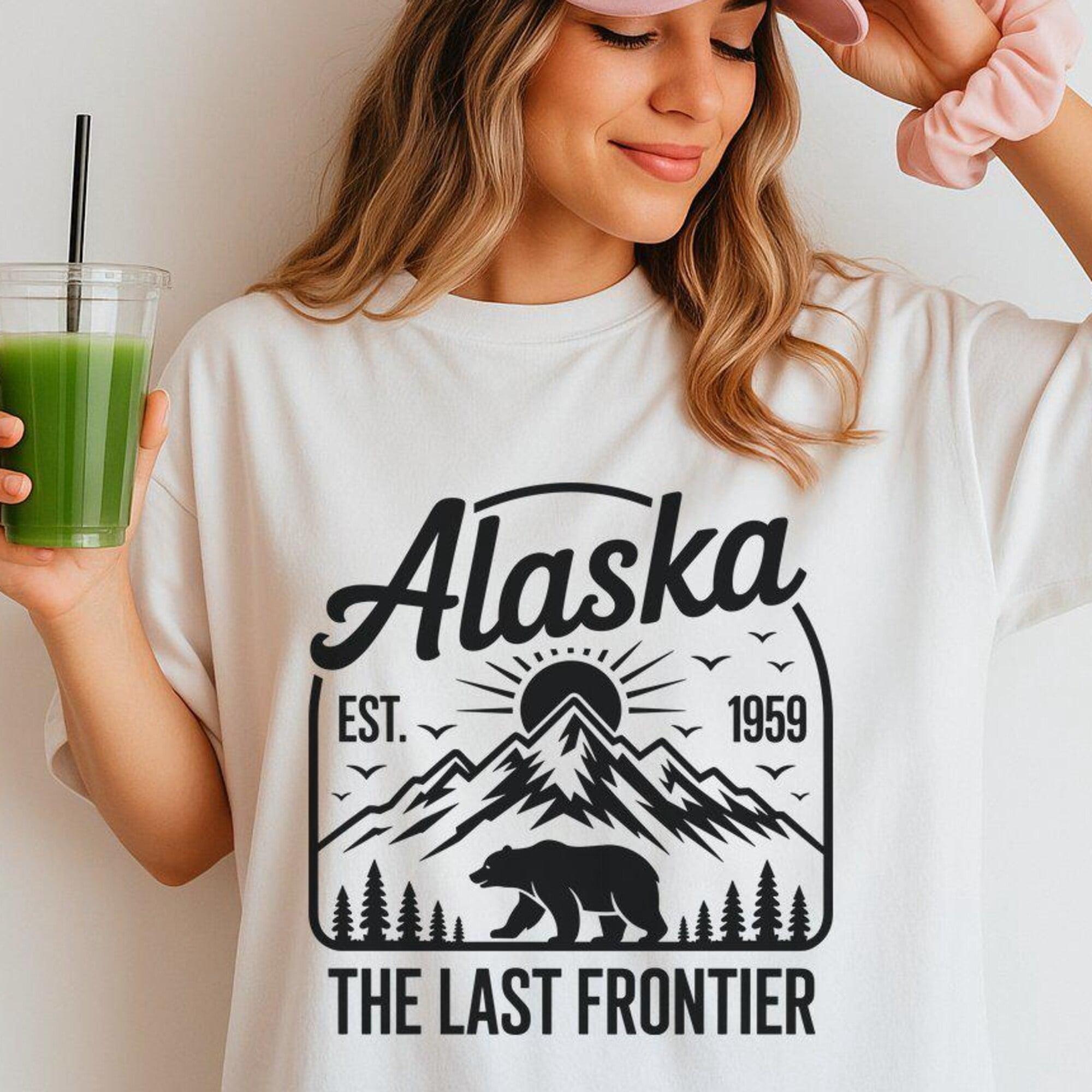 Alaska Est 1959 The Last Frontier Shirt Bear Mountain Graphic for ...
