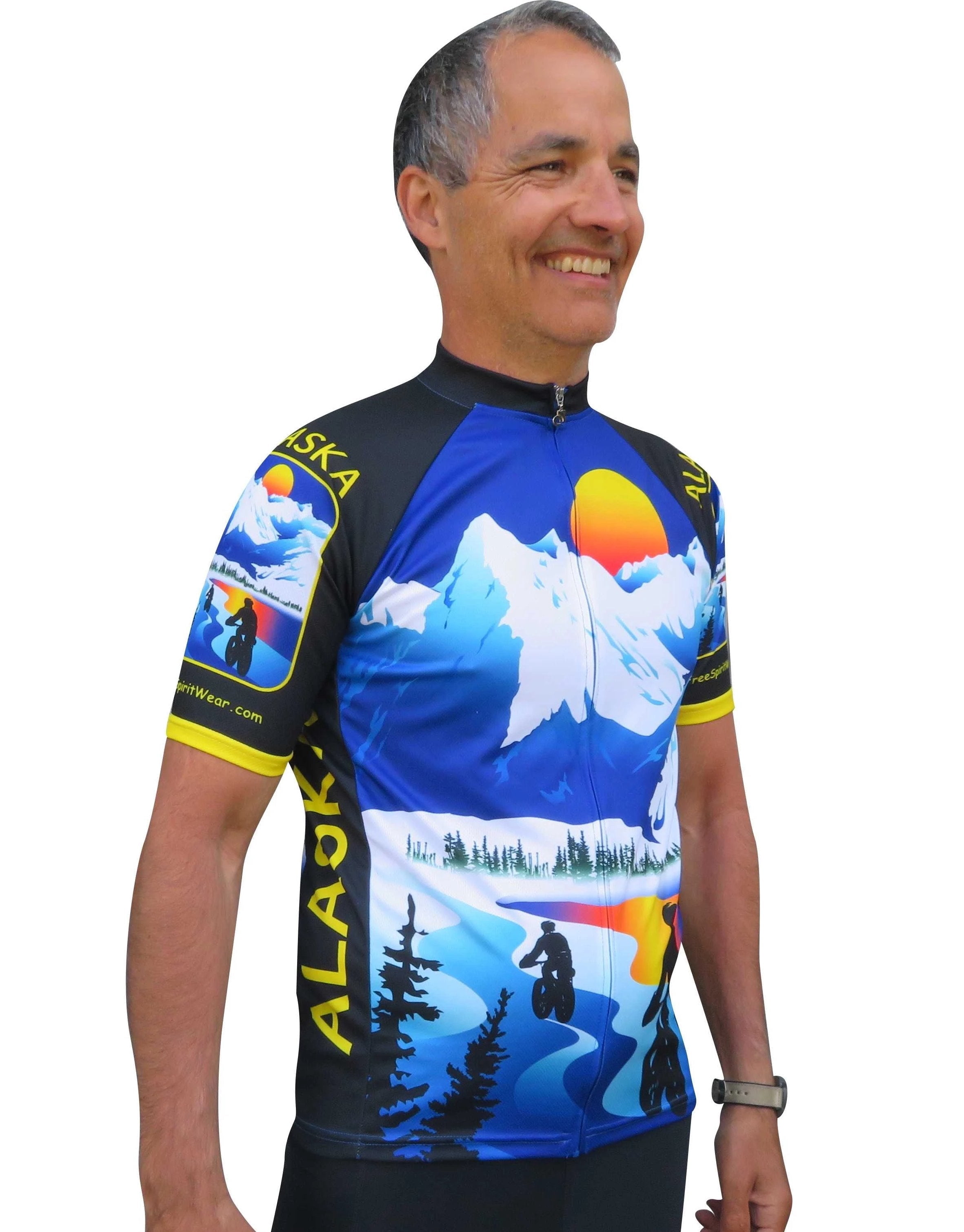 Free Spirit Bike Jerseys Alaska FatBike Cycling Jersey - Walmart.com