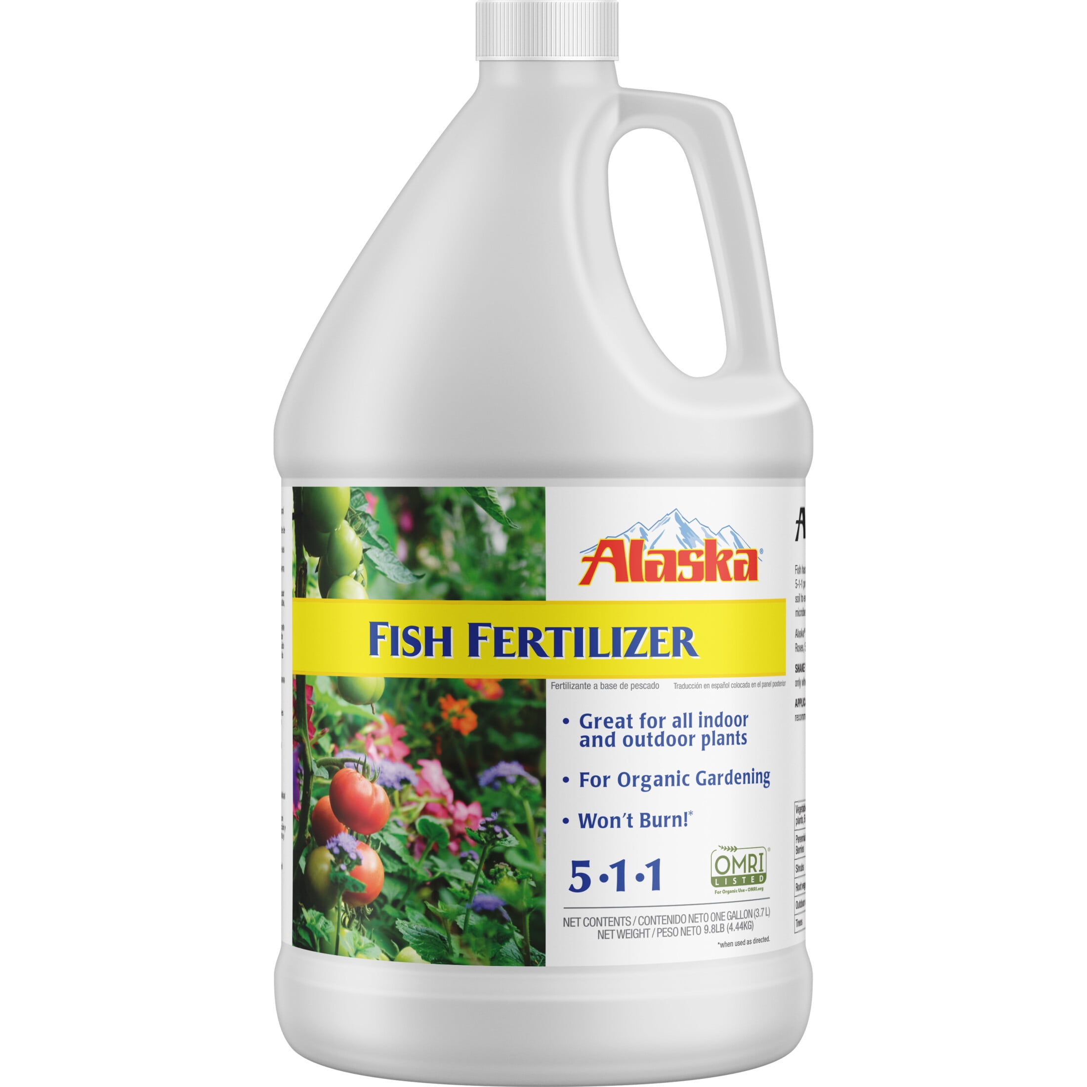Alaska Fish Emulsion Plant Food, 5-1-1 Fertilizer, 1 gal - Walmart ...