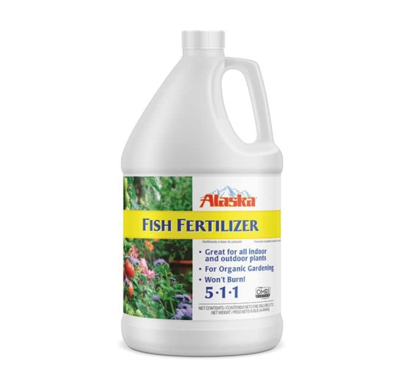 Alaska Fish Emulsion Fertilizer All Purpose 5-1-1 1 gal - Walmart.com