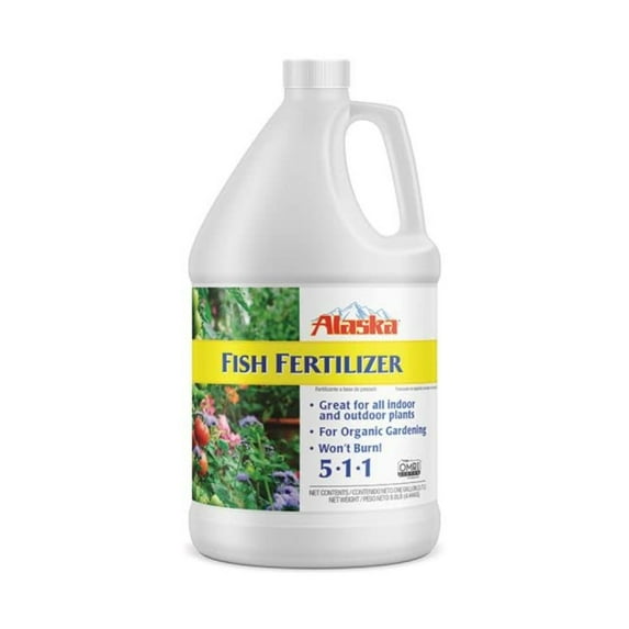 Alaska Fish Emulsion Fertilizer All Purpose 5-1-1 1 gal - Walmart.com
