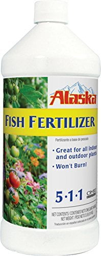 Alaska 5-1-1 Natural Organic Fish Emulsion Fertilizer Concentrate 1qt ...