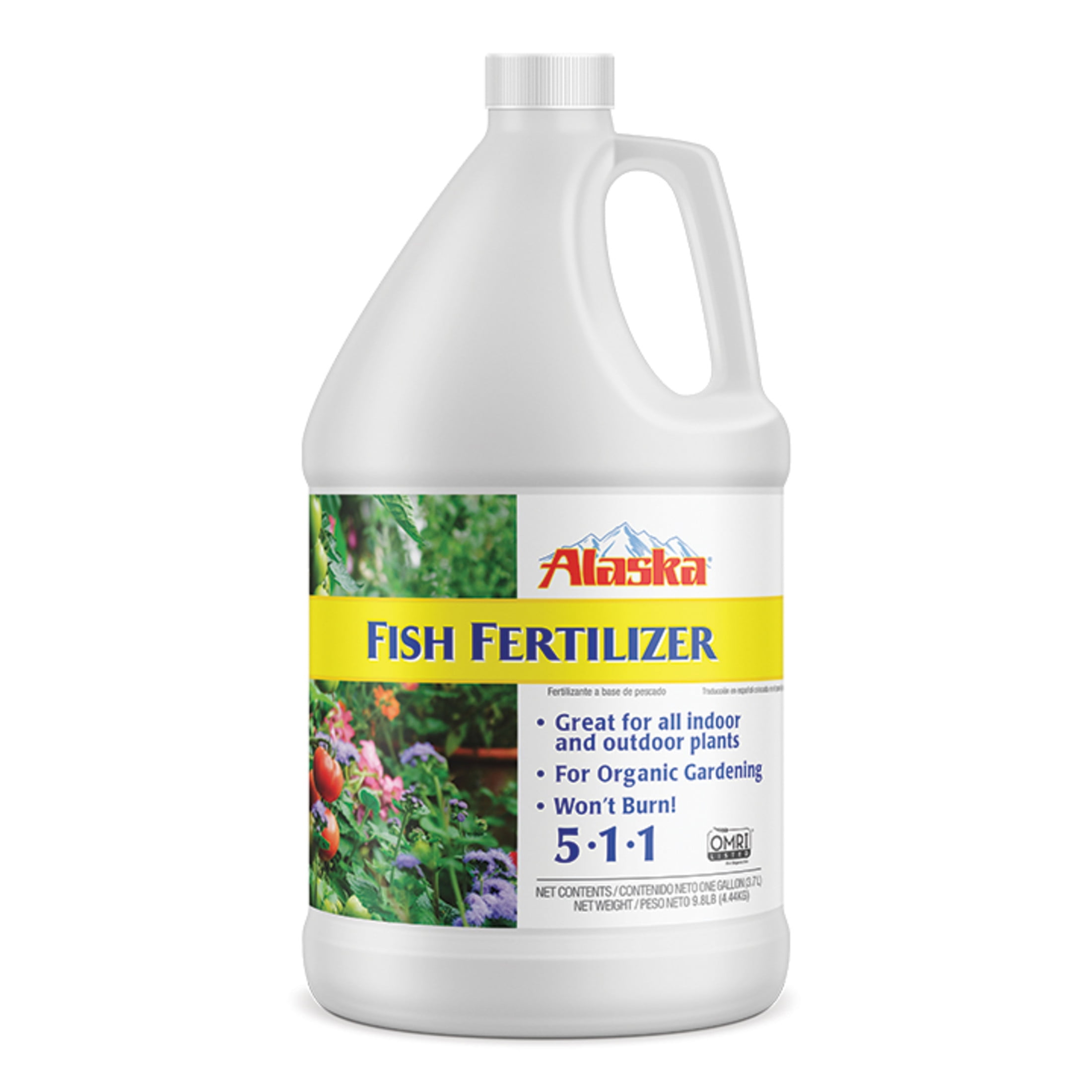 Alaska Fish Emulsion Plant Food, 5-1-1 Fertilizer, 1 gal - Walmart.com
