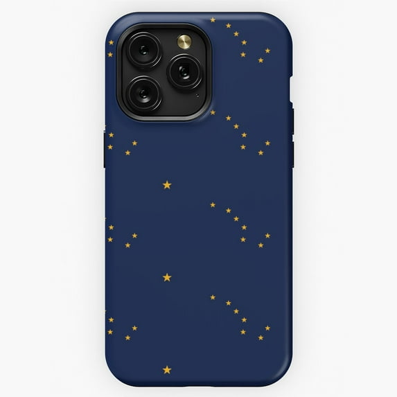 Alaska Flag Blue Field Golden Star Design iPhone Case 17 to 11 Pro Max ...