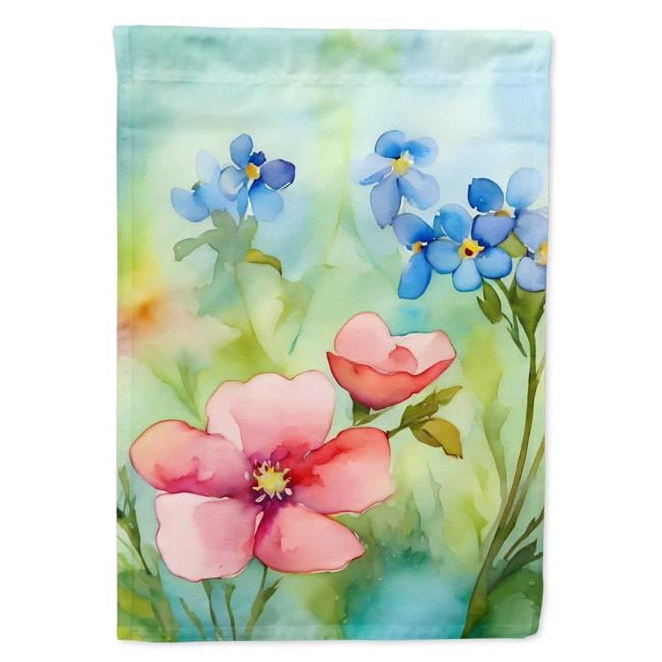 Alaska Forget-me-nots in Watercolor Garden Flag 11.25 in x 15.5 in ...