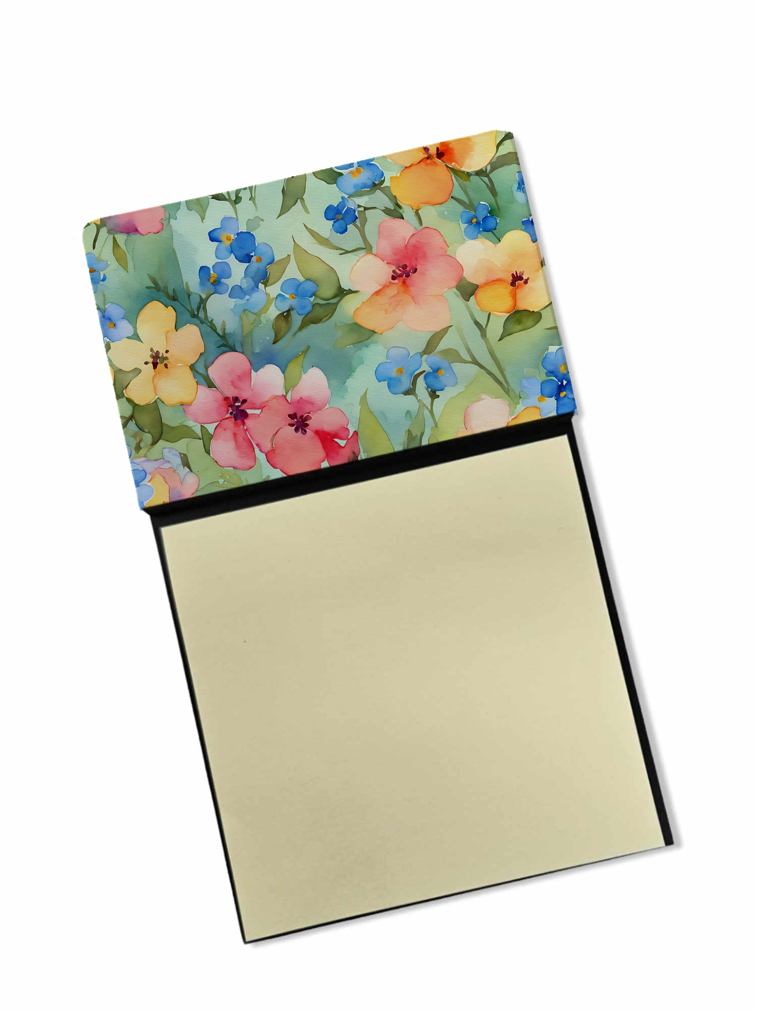 Alaska Forget-me-nots in Watercolor Sticky Note Holder 3.25 in x 5.25 ...