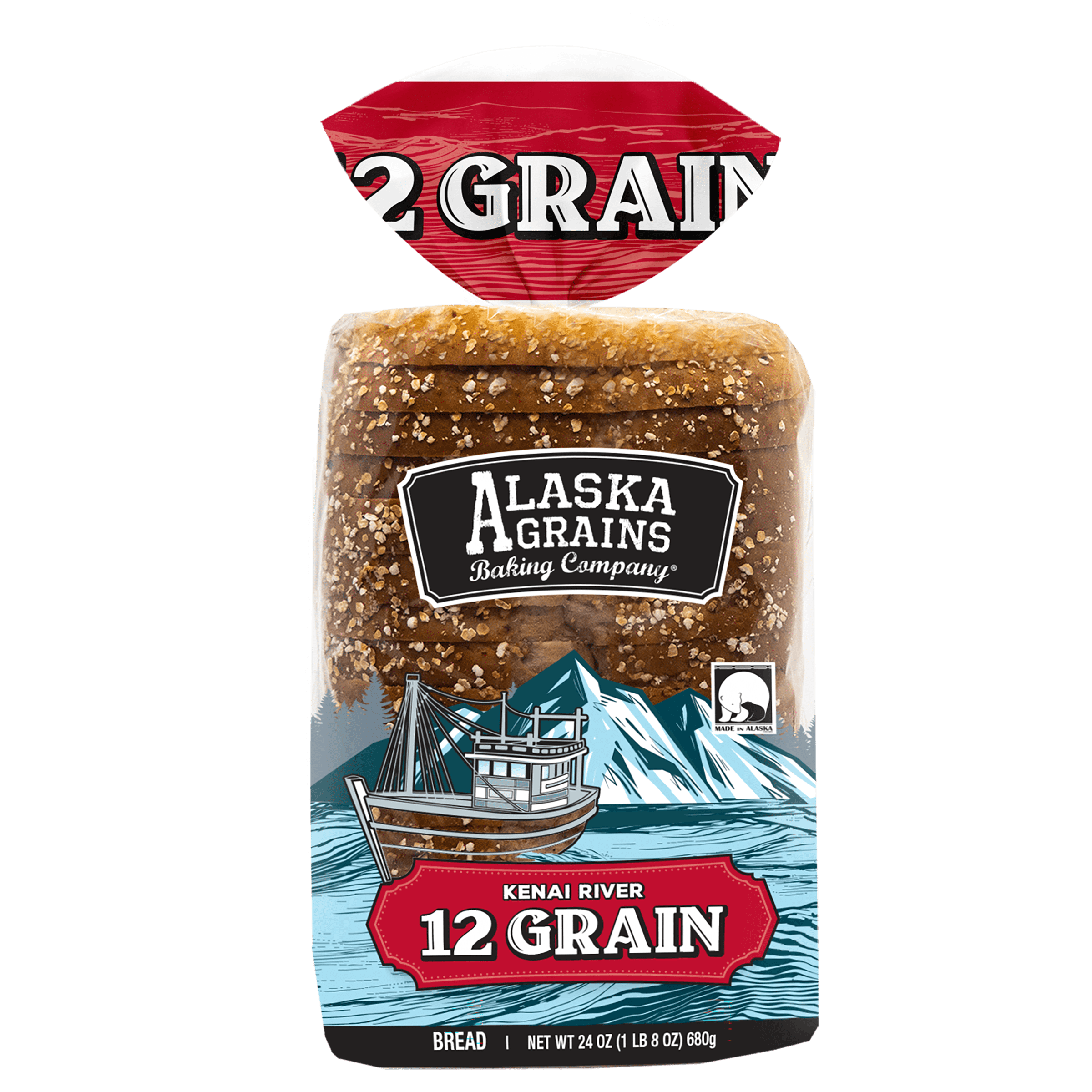 Alaska Grains 12 Grain Bread, 24 oz - Walmart.com