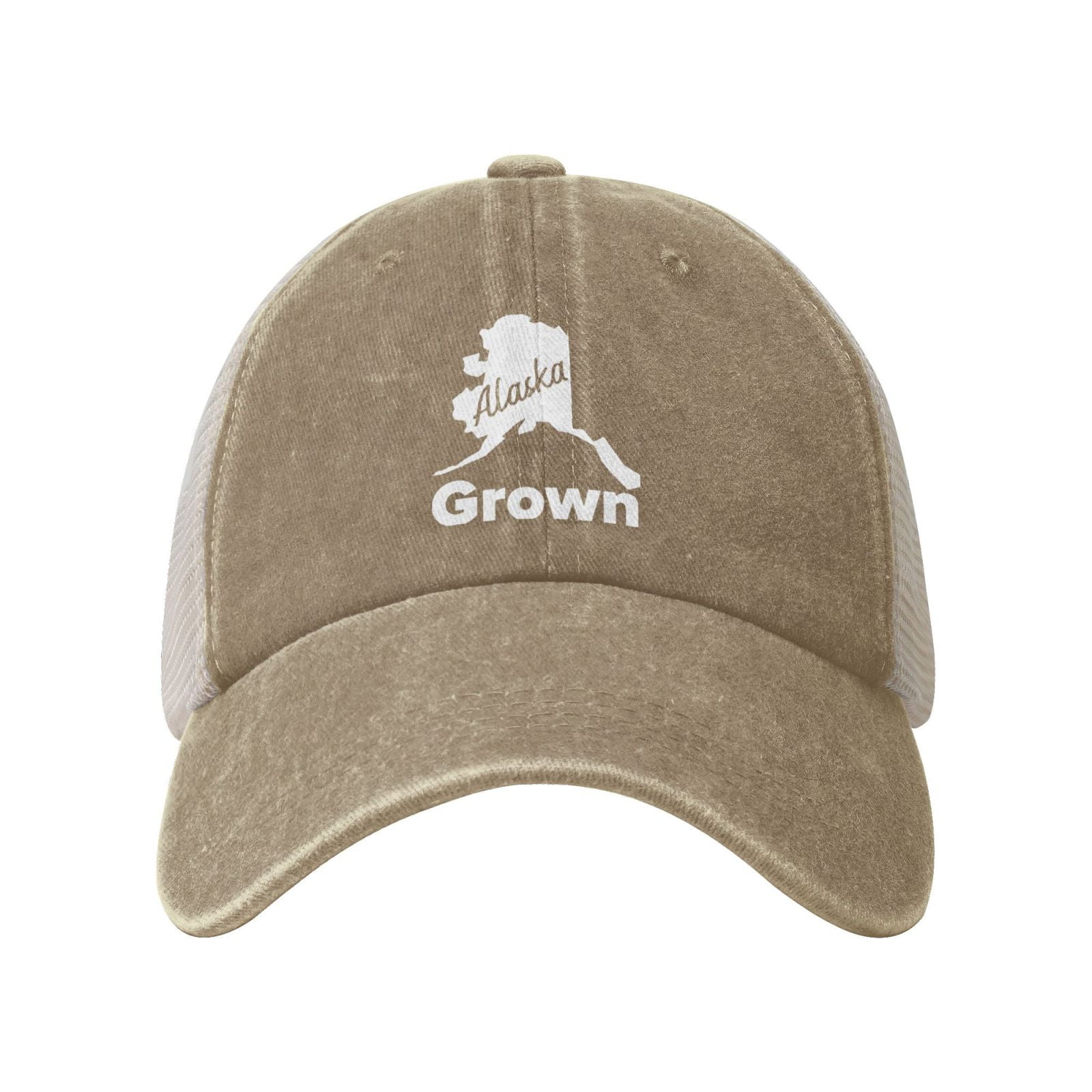 Alaska Grown Unisex Cowboy Mesh Baseball Cap Adjustable Vintage Trucker ...