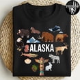 Alaska Heart T-Shirt, Alaska State Map Tee, Last Frontier Pride Graphic ...